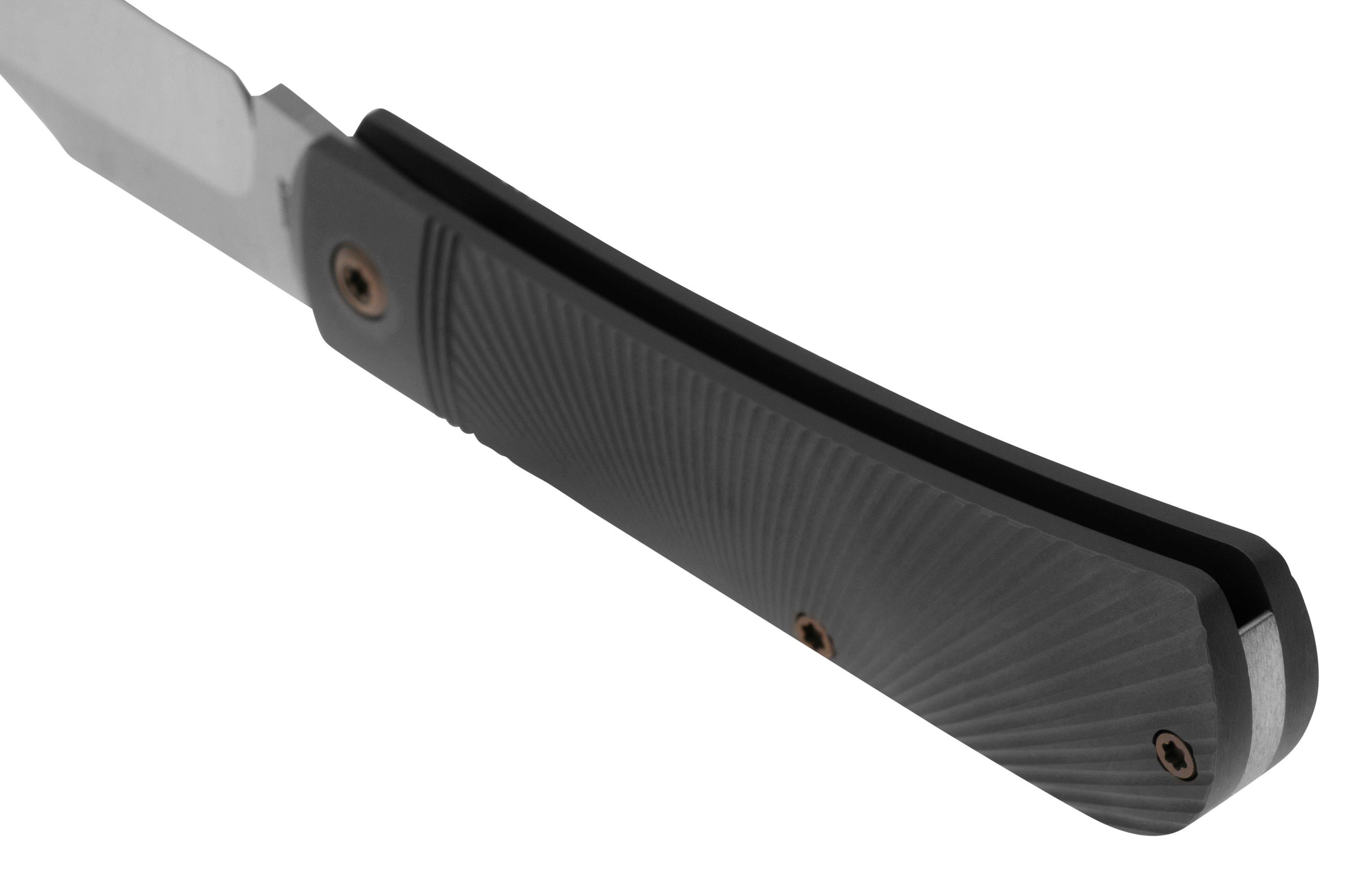 Jack Wolf Benny's Clip BENNY-02-TS Stonewashed Flats S90V, Titanium ...