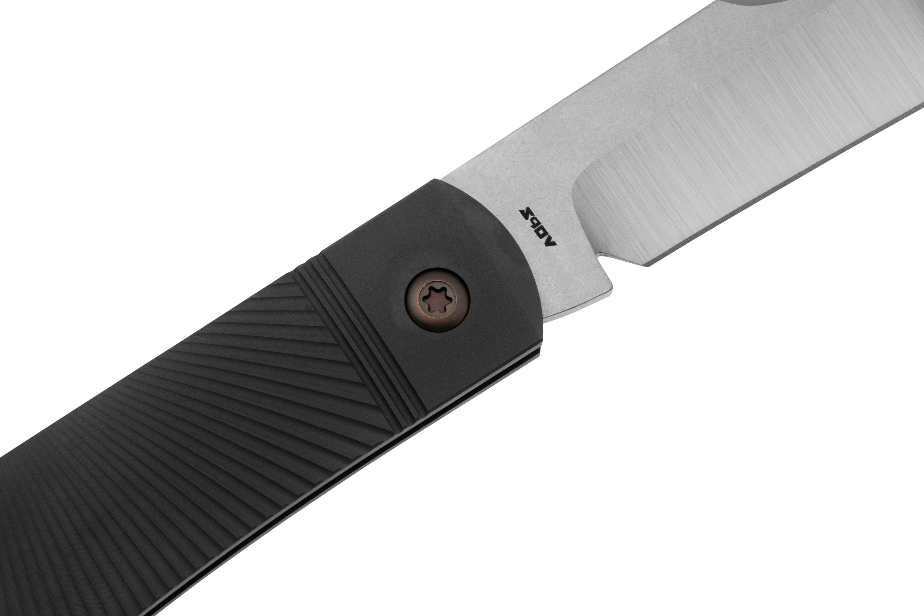 Jack Wolf Benny's Clip BENNY-02-TS Stonewashed Flats S90V, Titanium ...