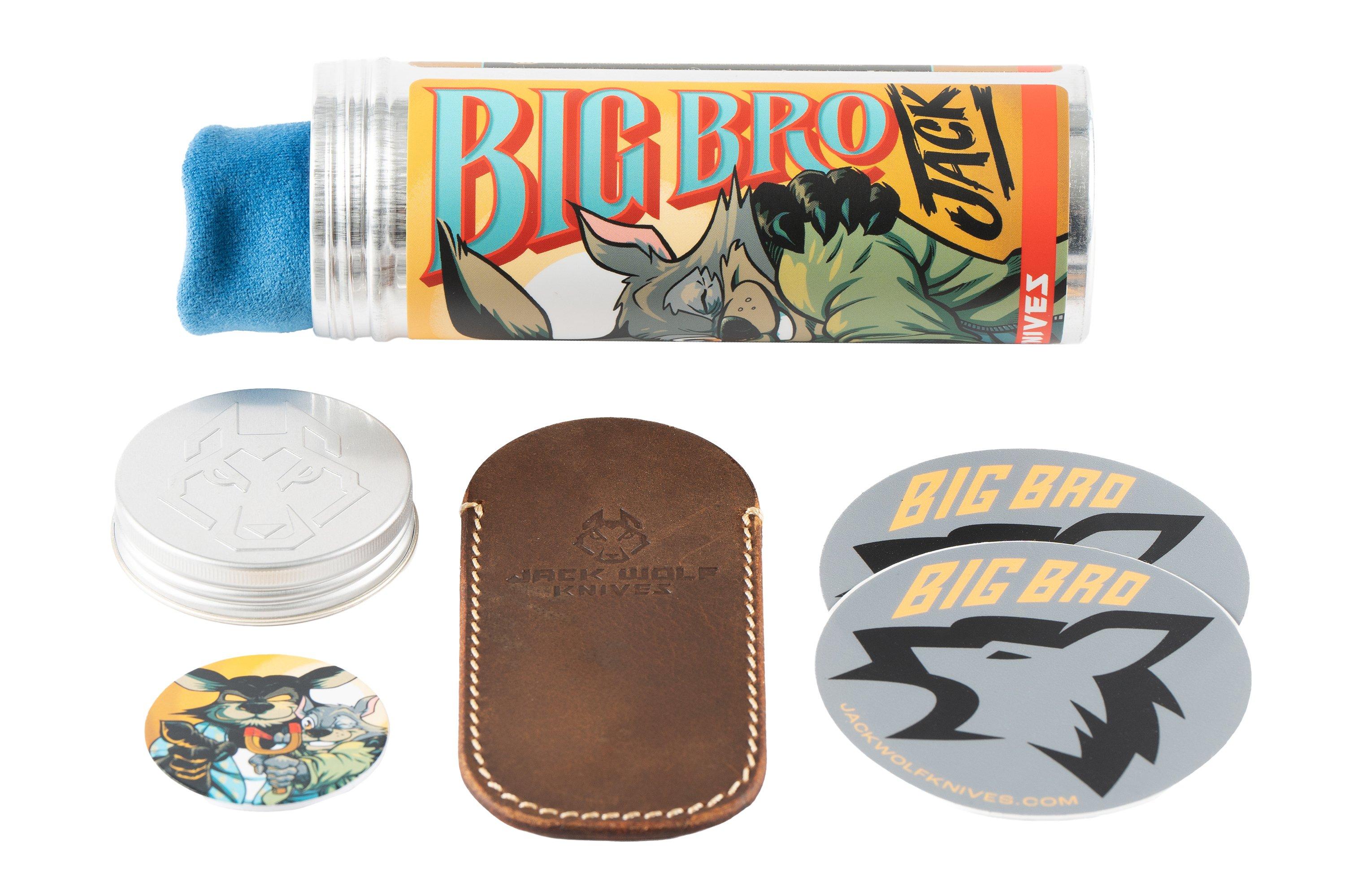 Jack Wolf Big Bro Jack BIGBR-02-KIR-OZ-GRN Kirinite Oz Green, couteau ...