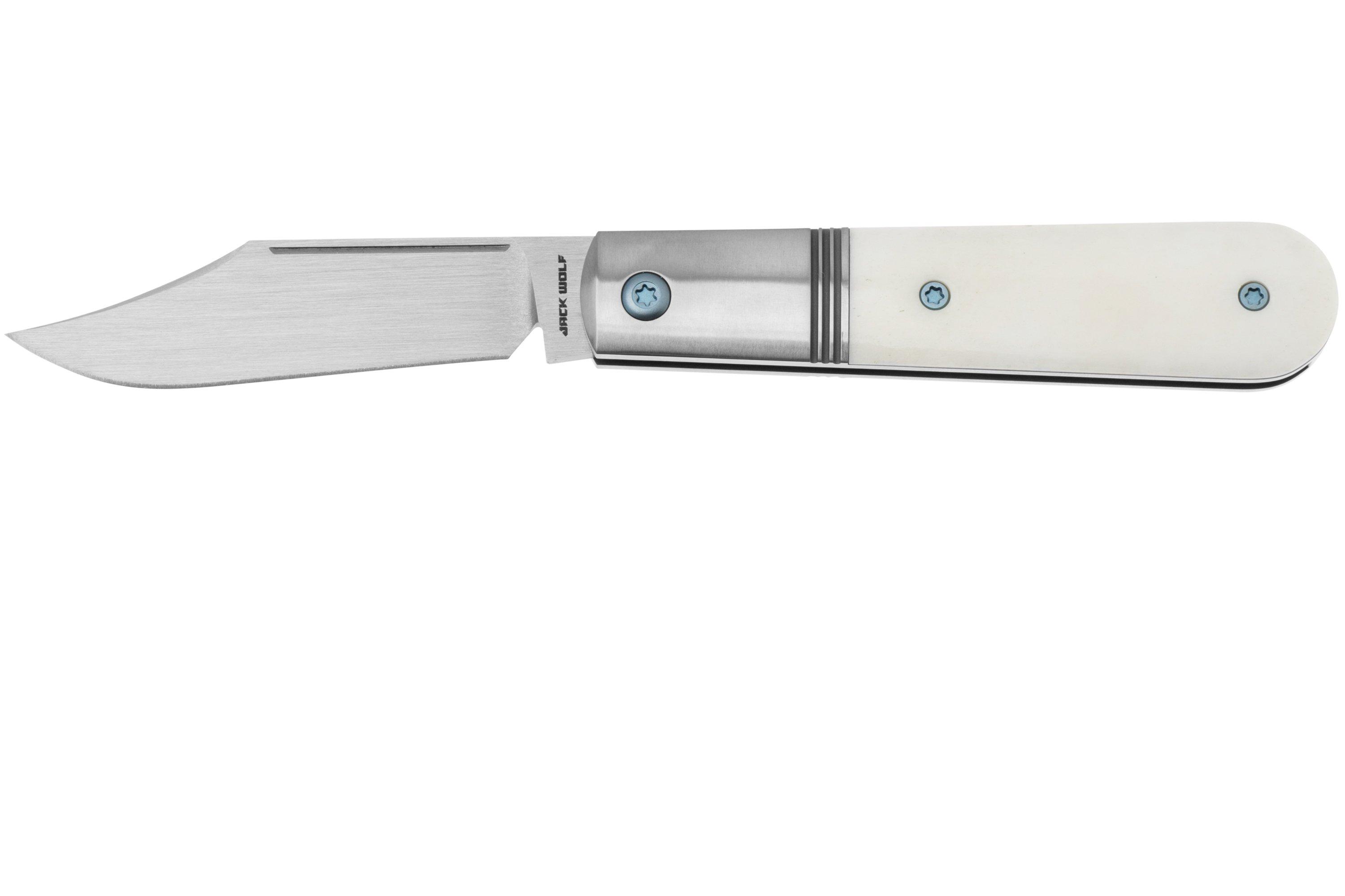 Jack Wolf Big Bro Jack BIGBR-02-SM-WHT-BNE Smooth White Bone, couteau ...