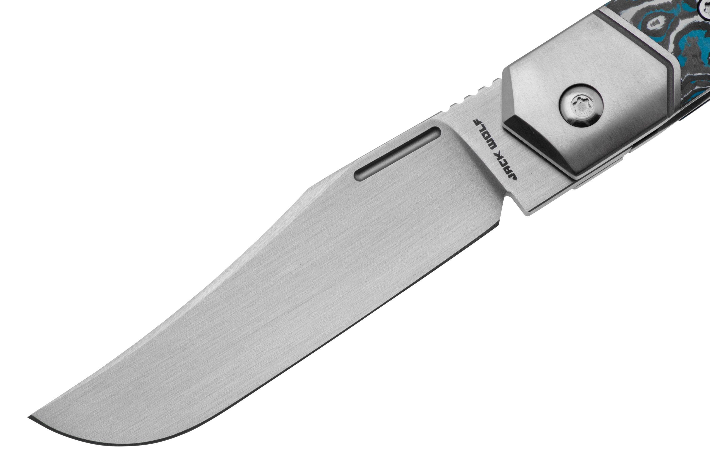 Jack Wolf Bionic Jack BIO-01-FC-FROST Satin CPM S90V, Fat Carbon Frost ...