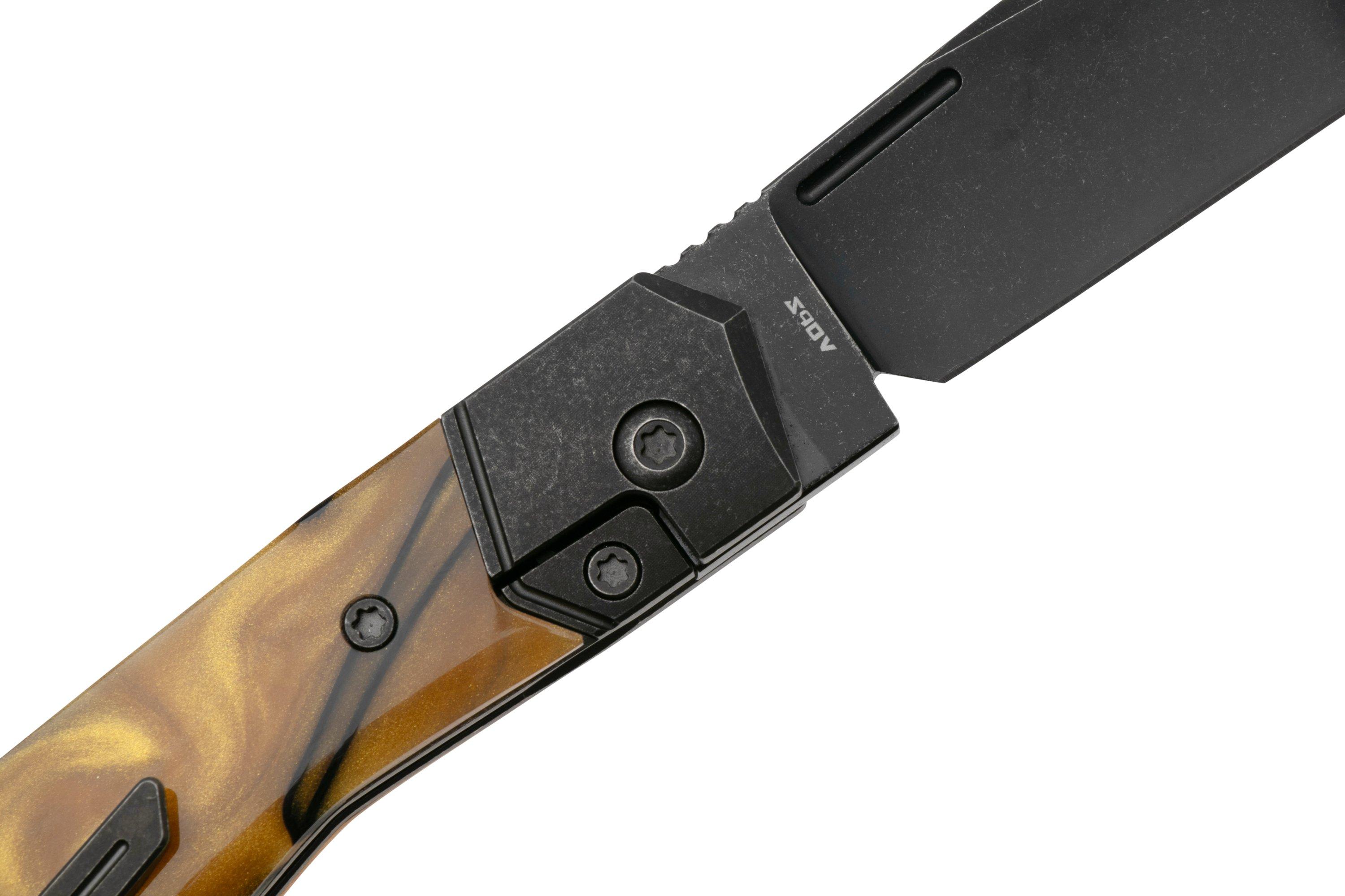 Jack Wolf Bionic Jack BIO-01-KIR-LQ-GLD Black DLC CPM S90V, Kirinite ...