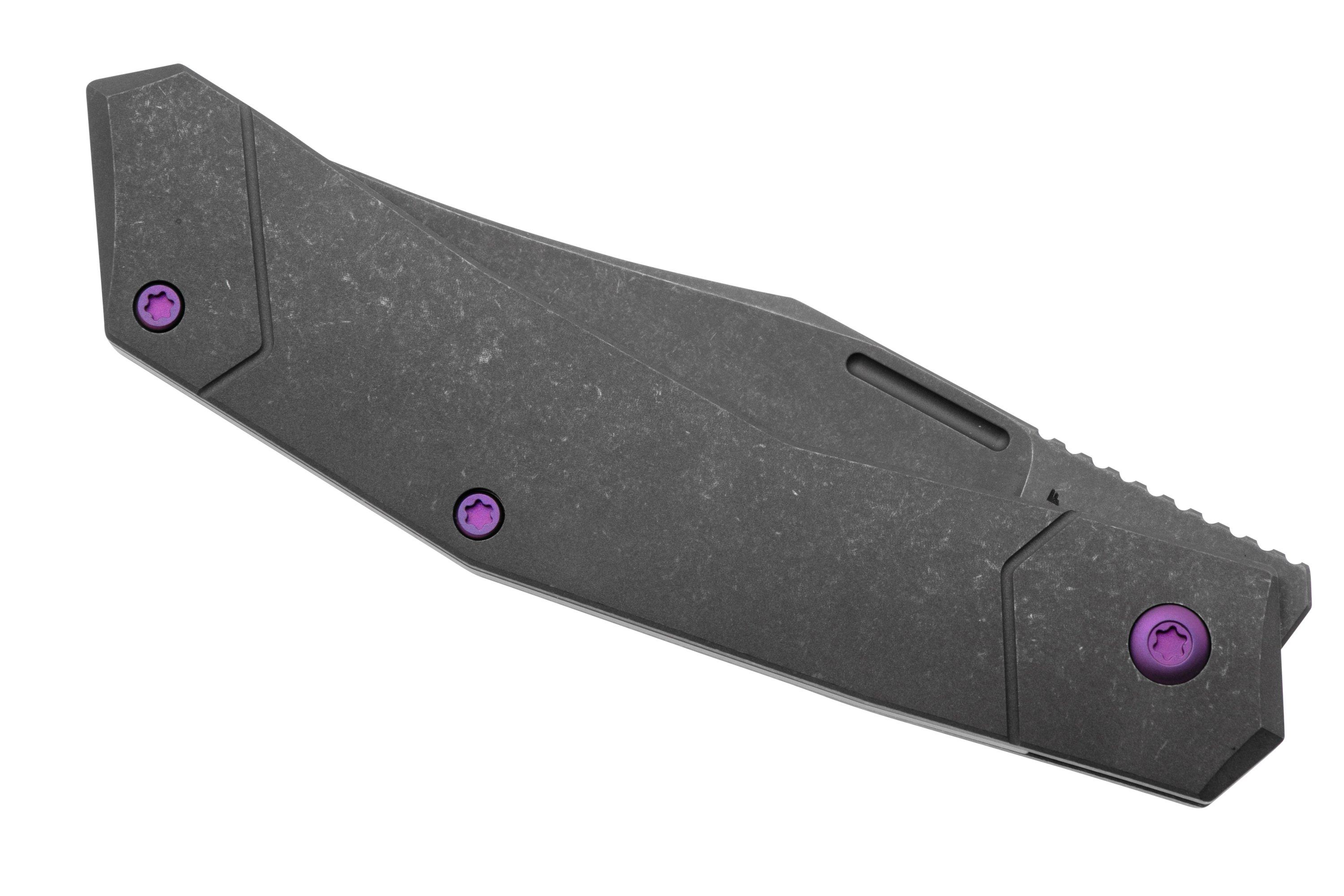 Jack Wolf Bionic Jack BIO-01-TI-STNWSH Stonewashed CPM S90V, Titanium ...