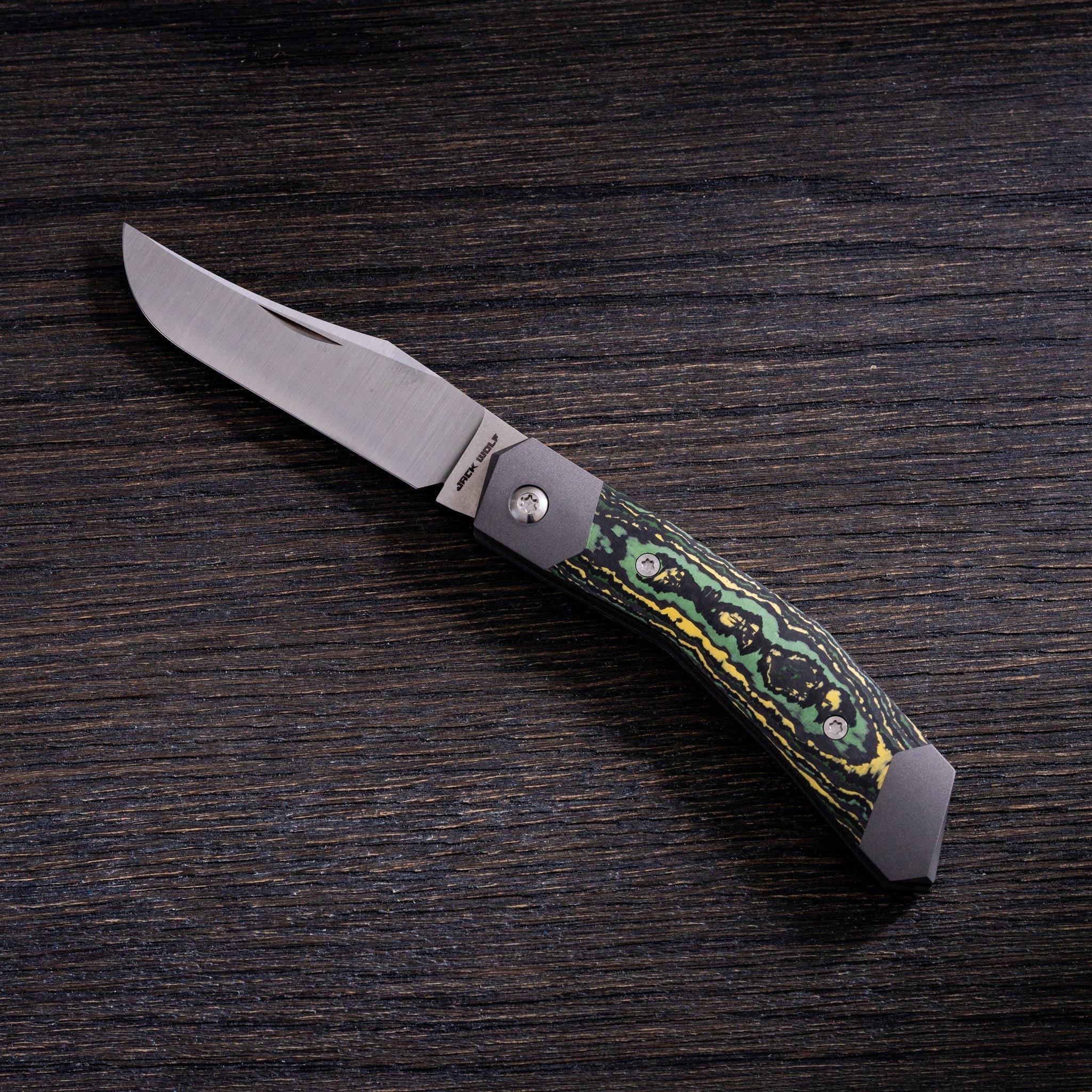 Jack Wolf Cyborg Jack CYBO-01-CTS Fat Carbon Toxic Storm, slipjoint ...