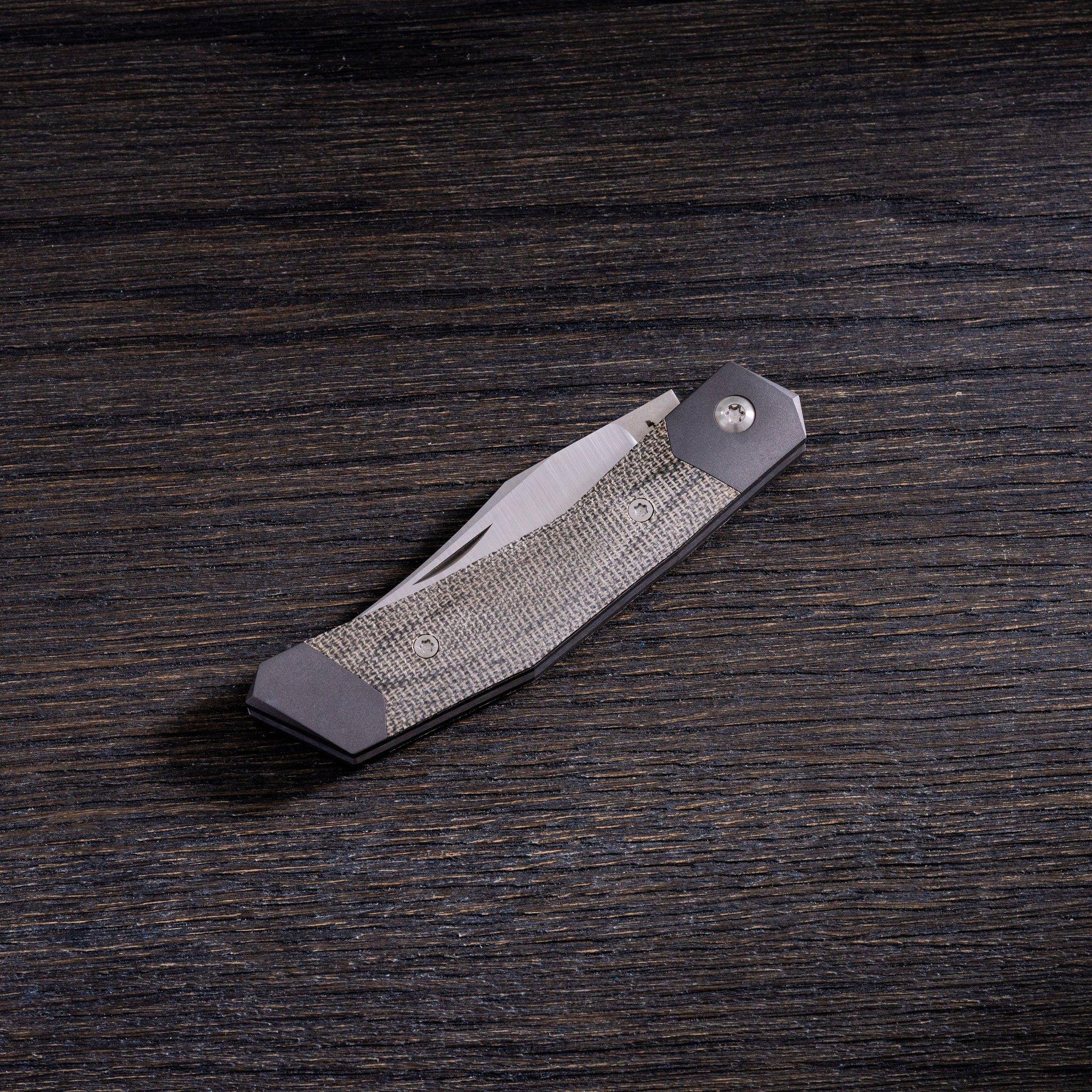 Jack Wolf Cyborg Jack CYBO-01-GRN Green Canvas Micarta, coltello da ...