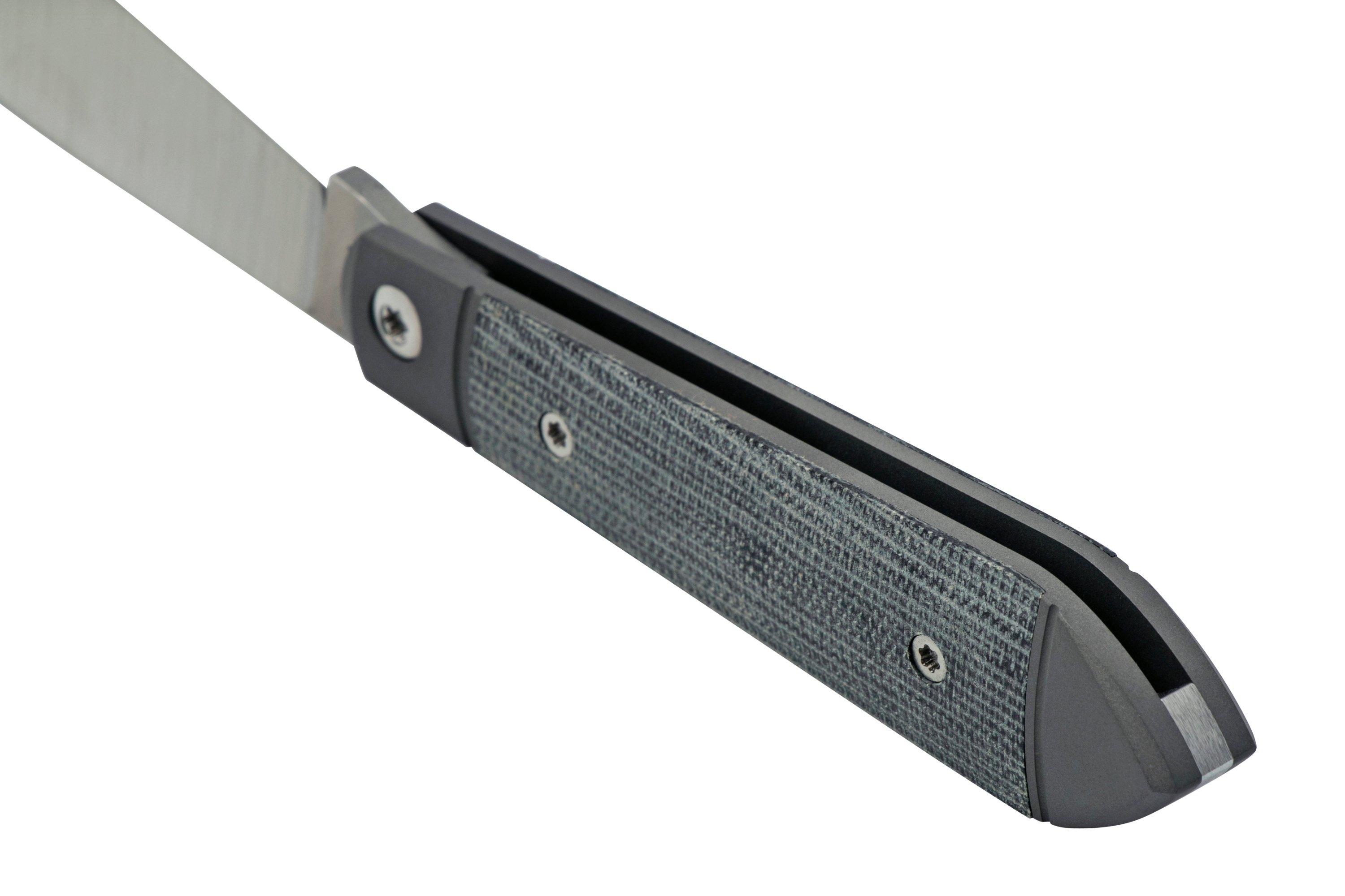 Jack Wolf Low Drag Jack DRAG-01-BLK, Black Canvas Micarta, coltello da ...