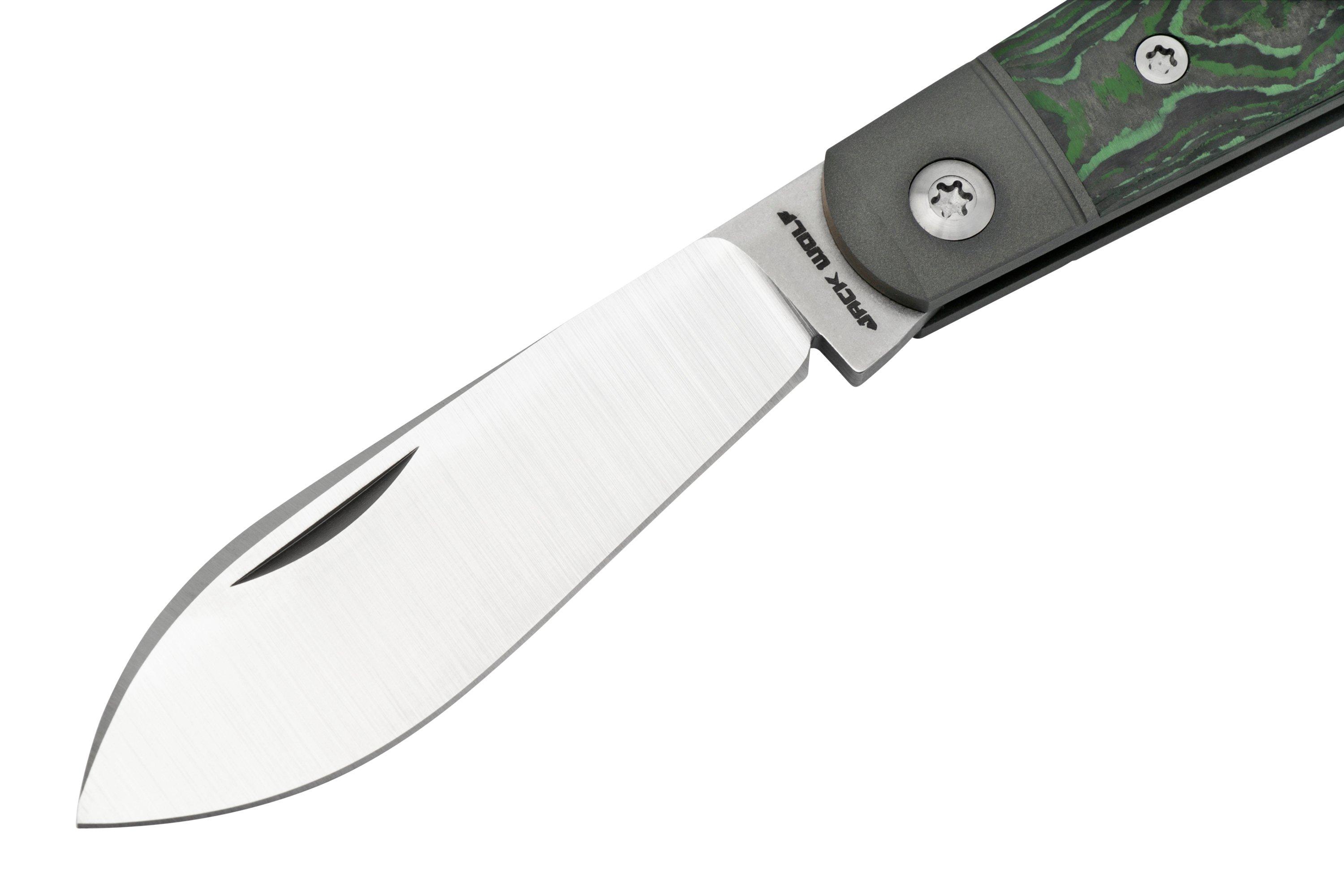 Jack Wolf Low Drag Jack DRAG-01-CJW, Fat Carbon Jungle Wear, slipjoint ...