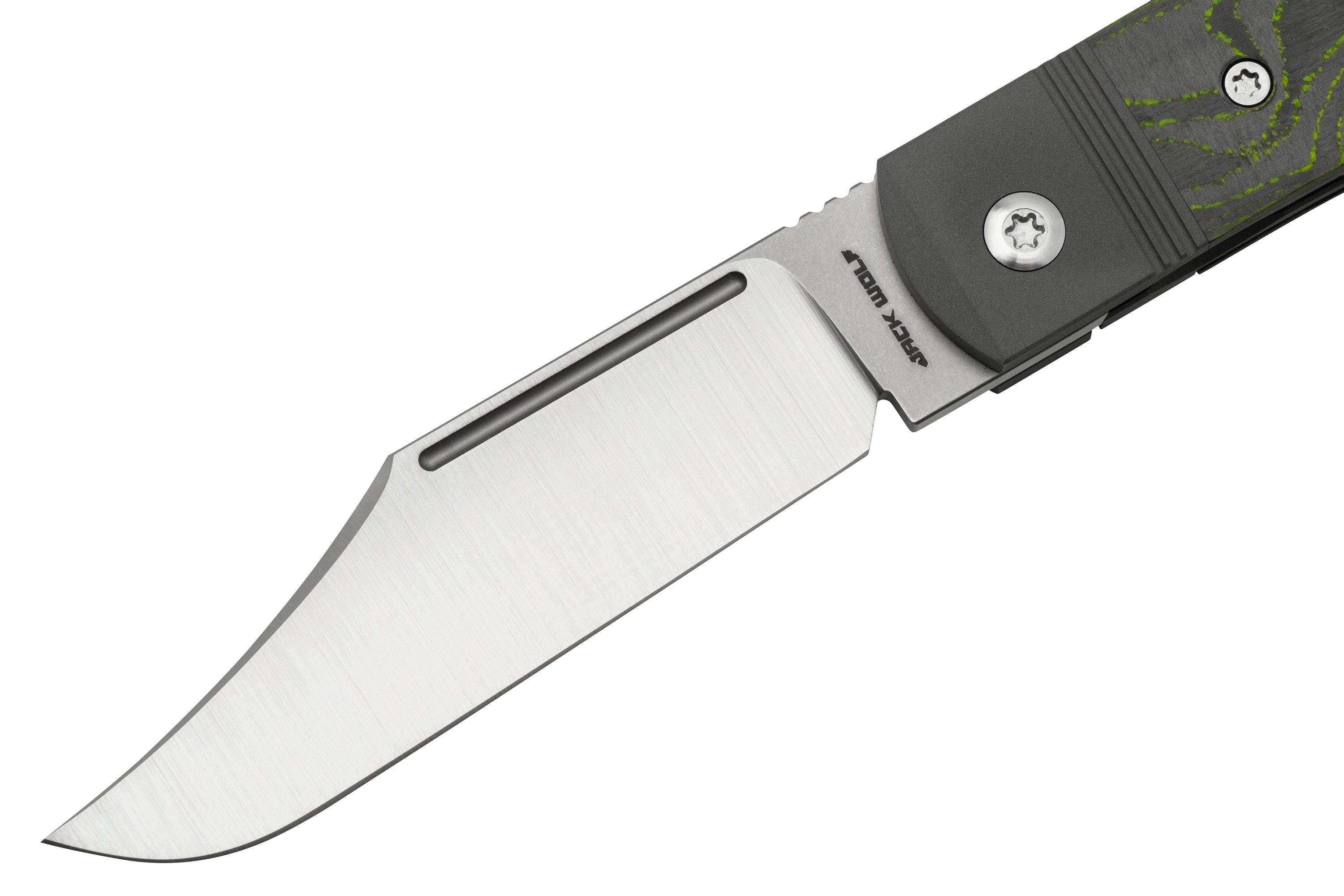 Jack Wolf Gunslinger Jack GUNS-01-CCTG CamoCarbon Toxic Green, coltello ...