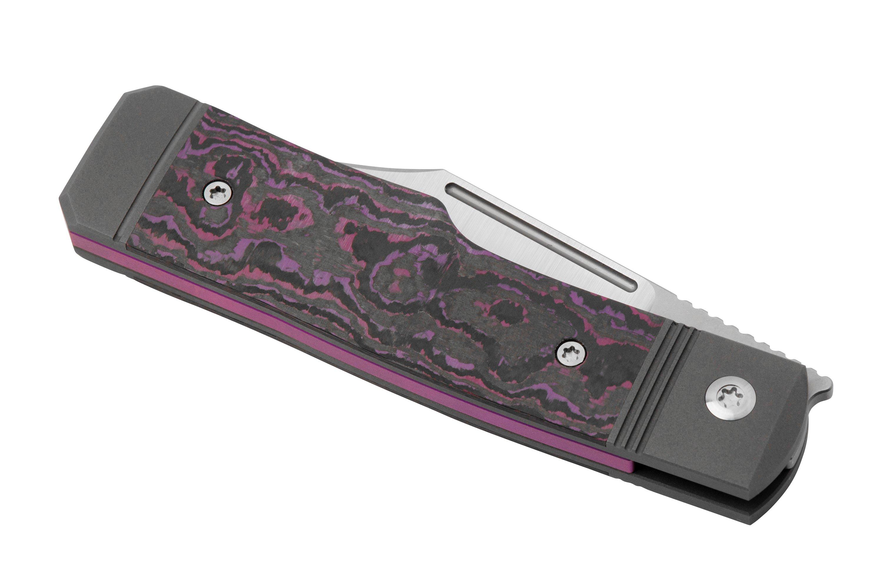 Jack Wolf Gunslinger Jack GUNS-01-FCPH Fat Carbon Purple Haze, couteau ...