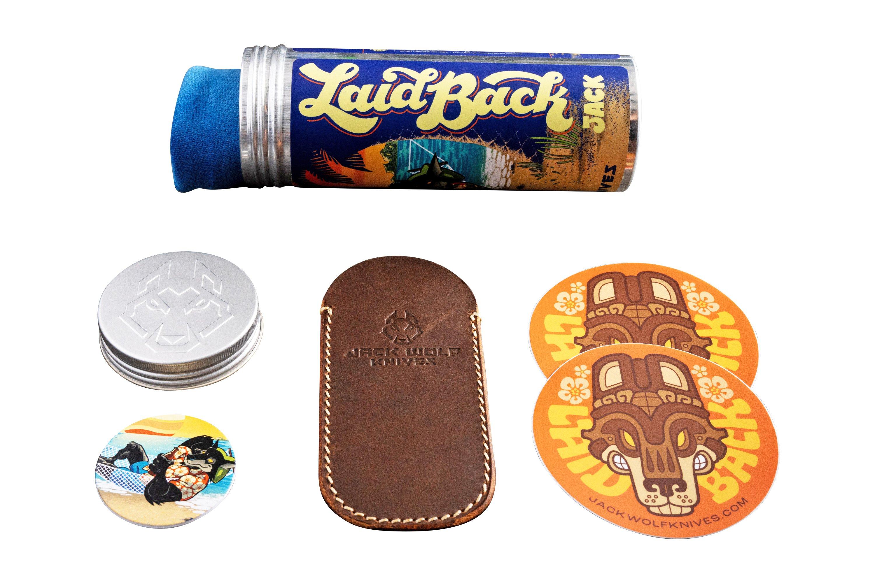 Jack Wolf Laid Back Jack LAIDB-02-TI-SMTH Titanium Smooth, slipjoint ...