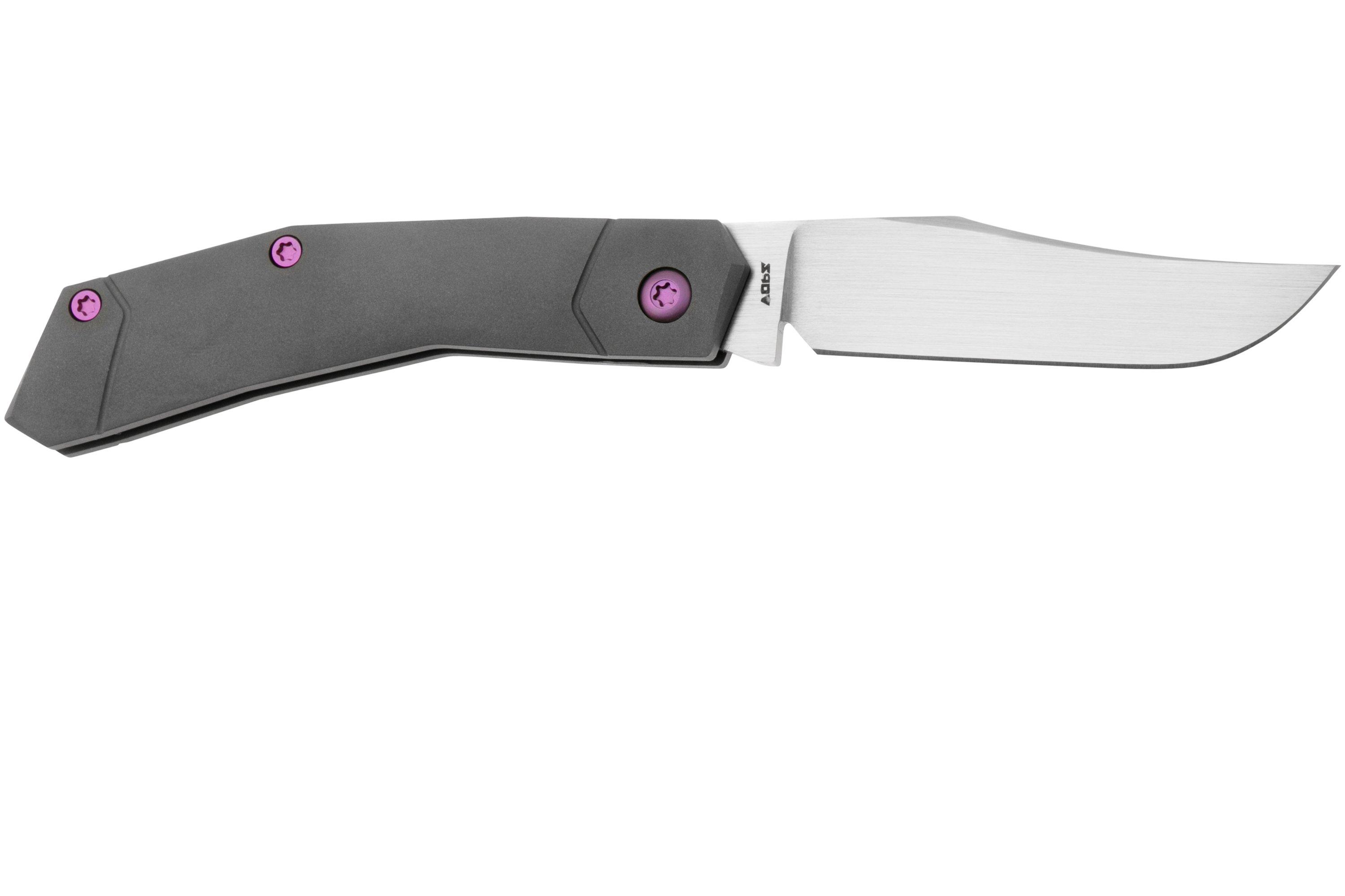 Jack Wolf Mini Cyborg MCYBORG-023-TI Full Titanium Smooth, slipjoint ...