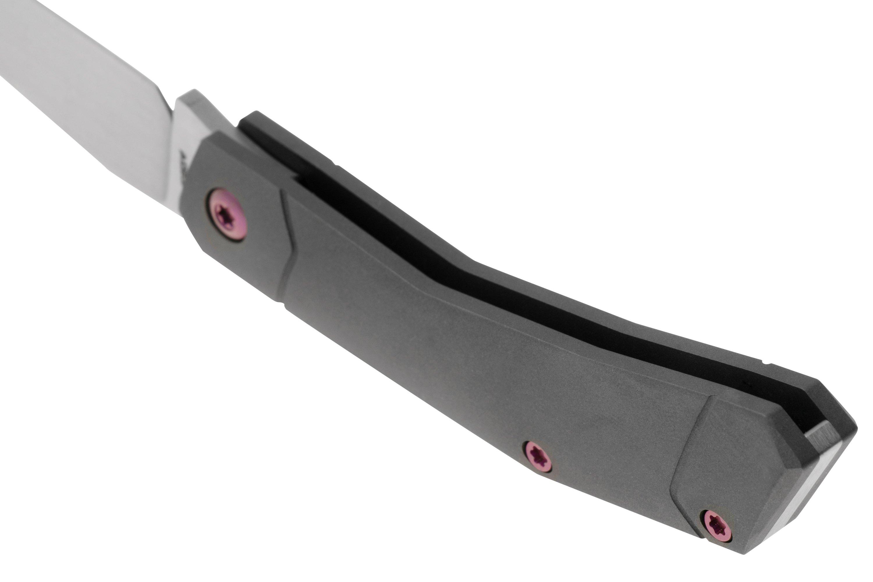 Jack Wolf Mini Cyborg MCYBORG-023-TI Full Titanium Smooth, slipjoint ...