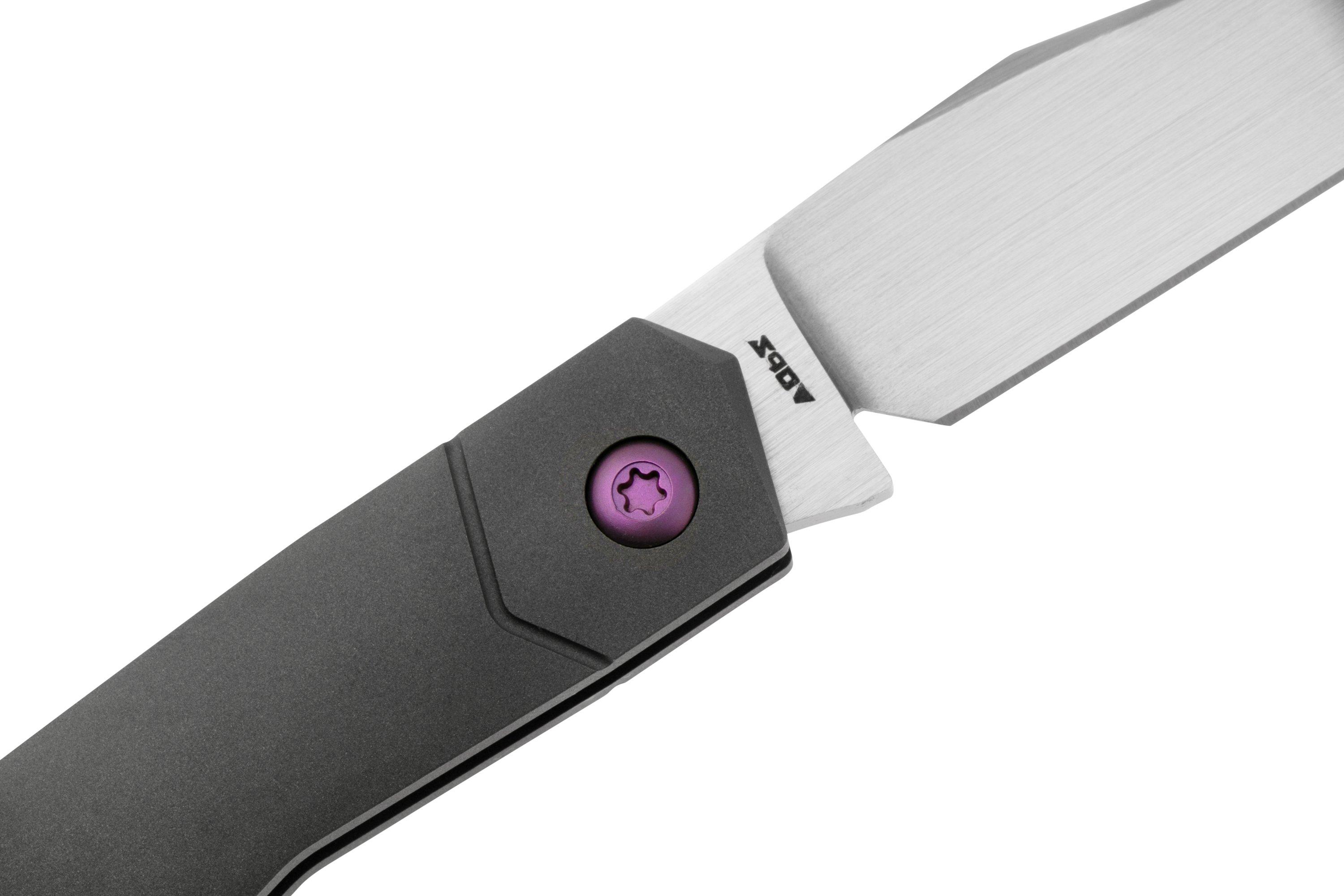 Jack Wolf Mini Cyborg MCYBORG-023-TI Full Titanium Smooth, slipjoint ...