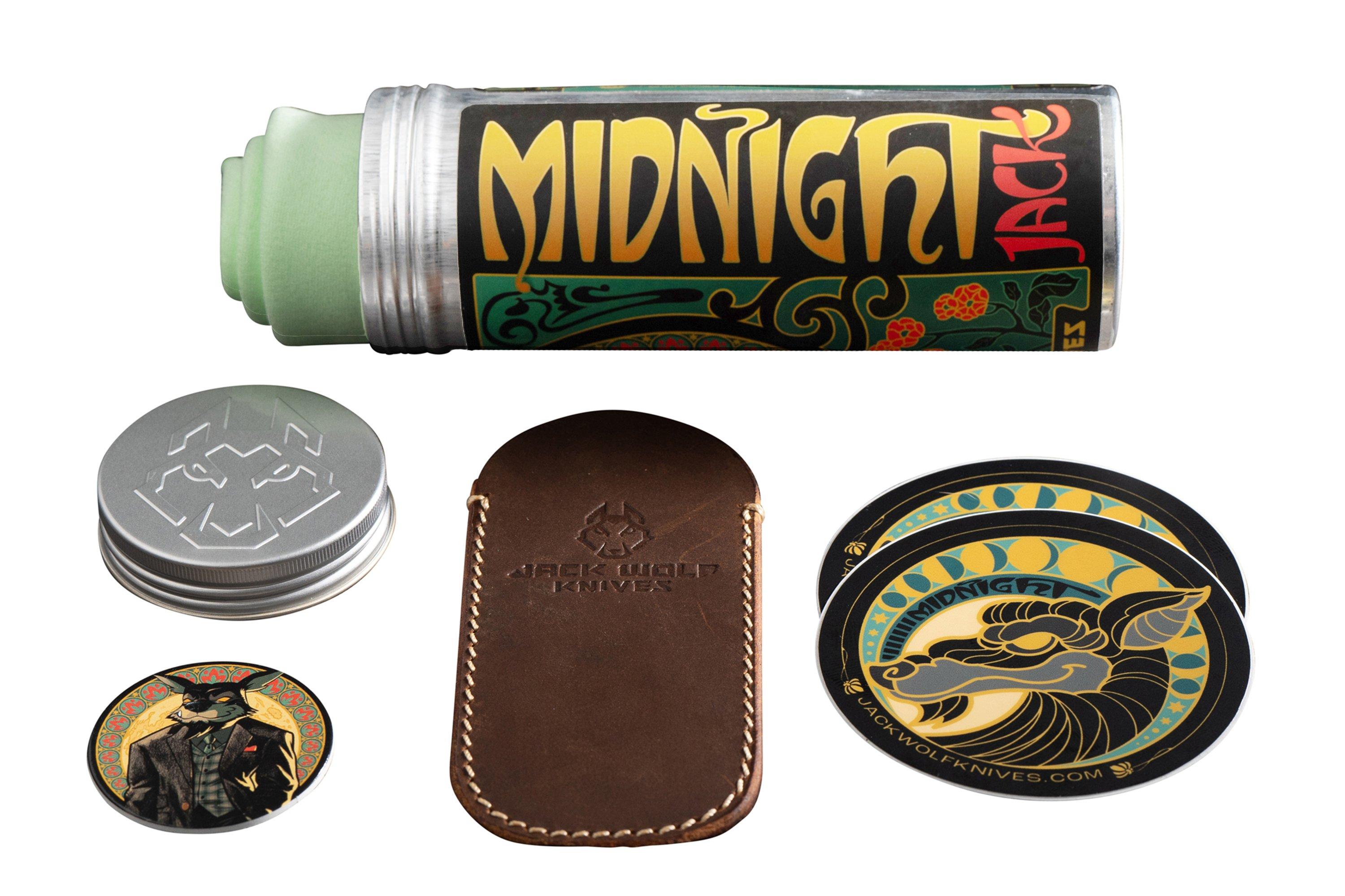 Jack Wolf Midnight Jack MIDNI-021-CF Twill Carbon Fiber, slipjoint ...