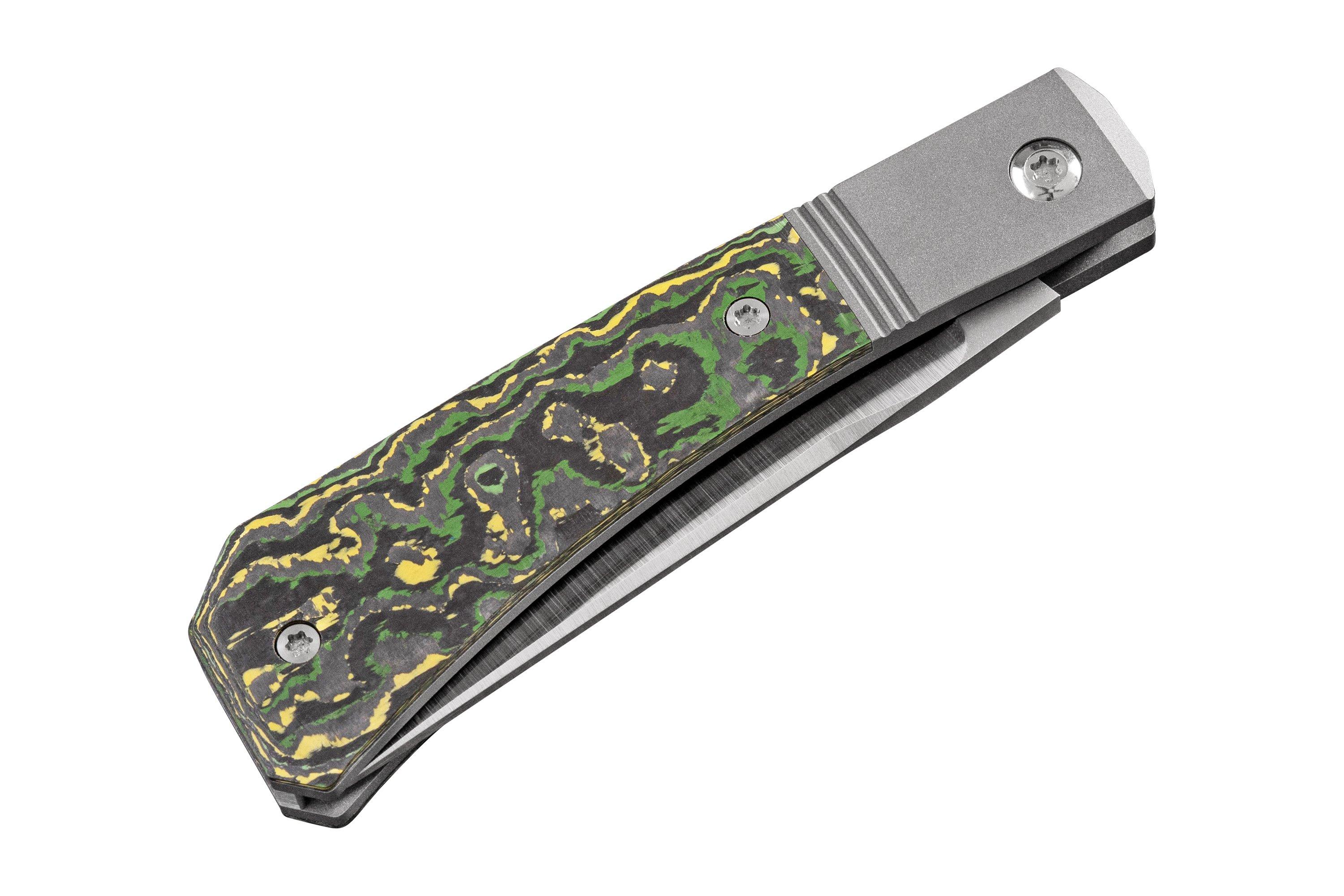 Jack Wolf Pioneer Jack PIONE-01-FC-TO Fat Carbon Toxic Storm, slipjoint ...