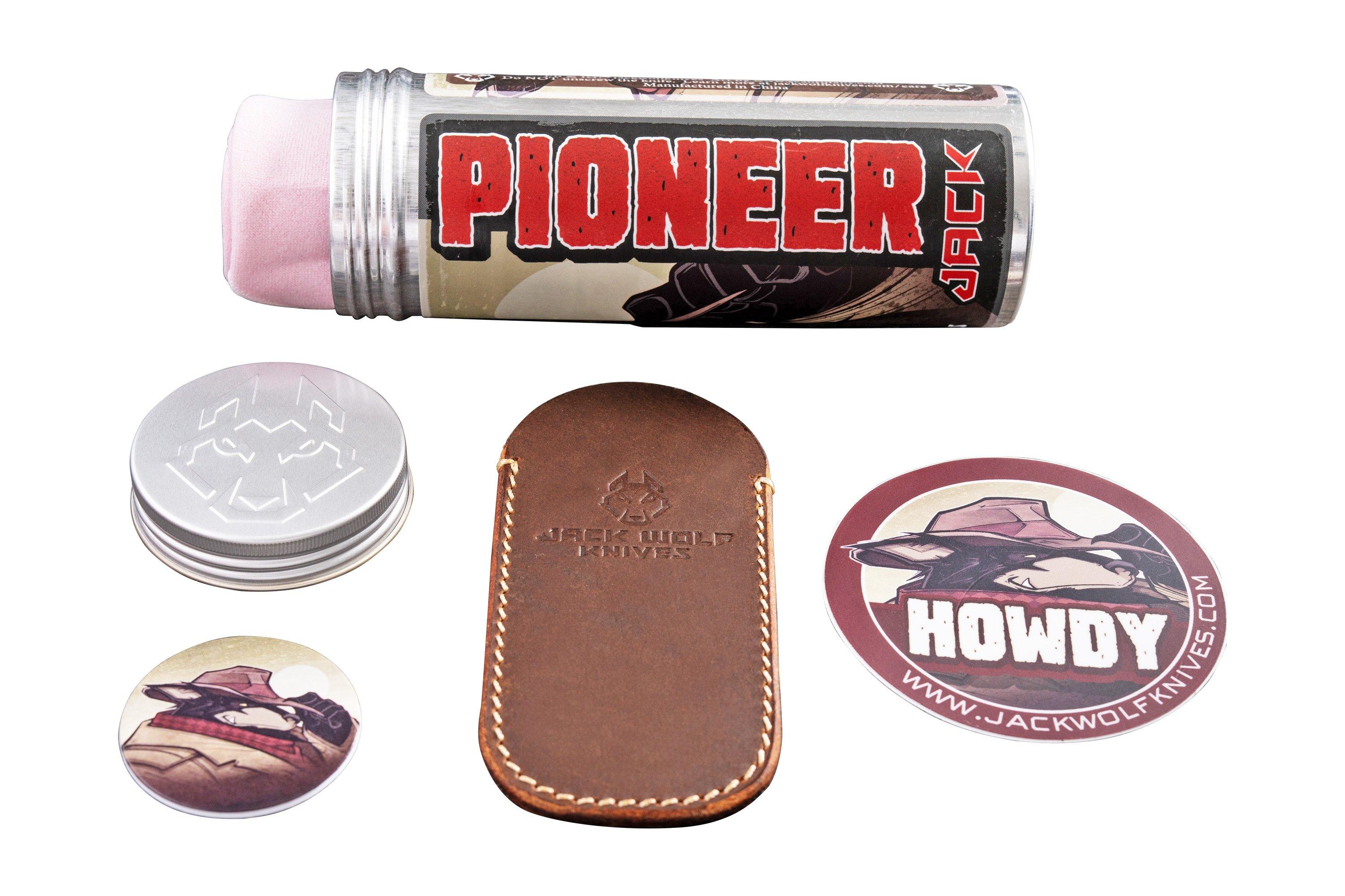 Jack Wolf Pioneer Jack PIONE-01-TI-JI DLC Black Jigged Titanium ...