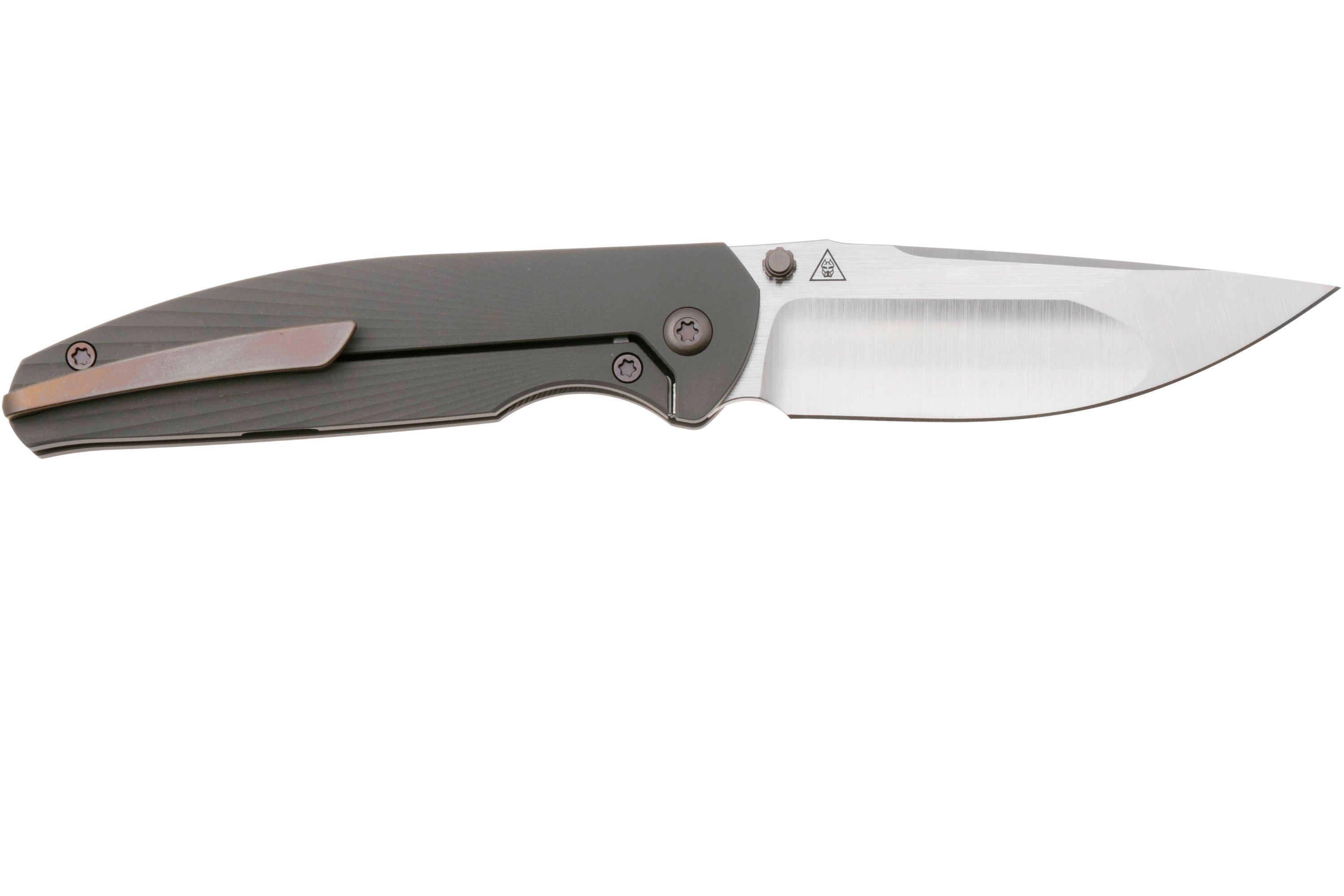 Jack Wolf Tango TANGO-01-TI-SUNBURST, Satin CPM S90V, Titanium Sunburst ...