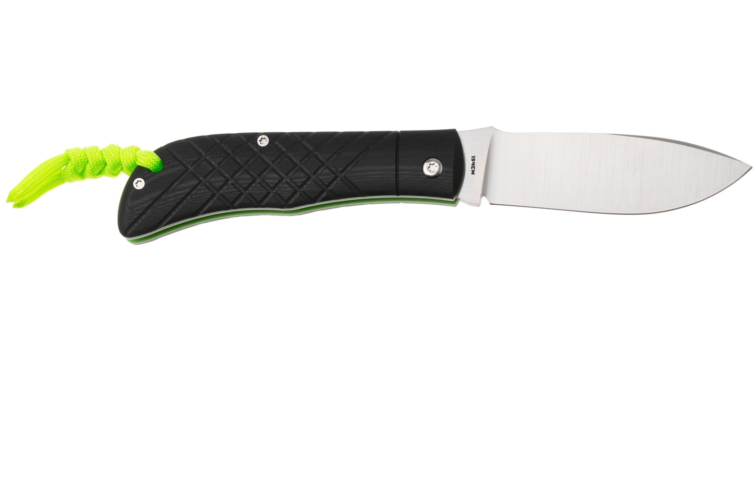 Jack Wolf Timber Jack Ultralight Series TIMBE-01-G10-BLK-CH2 Black G10 ...