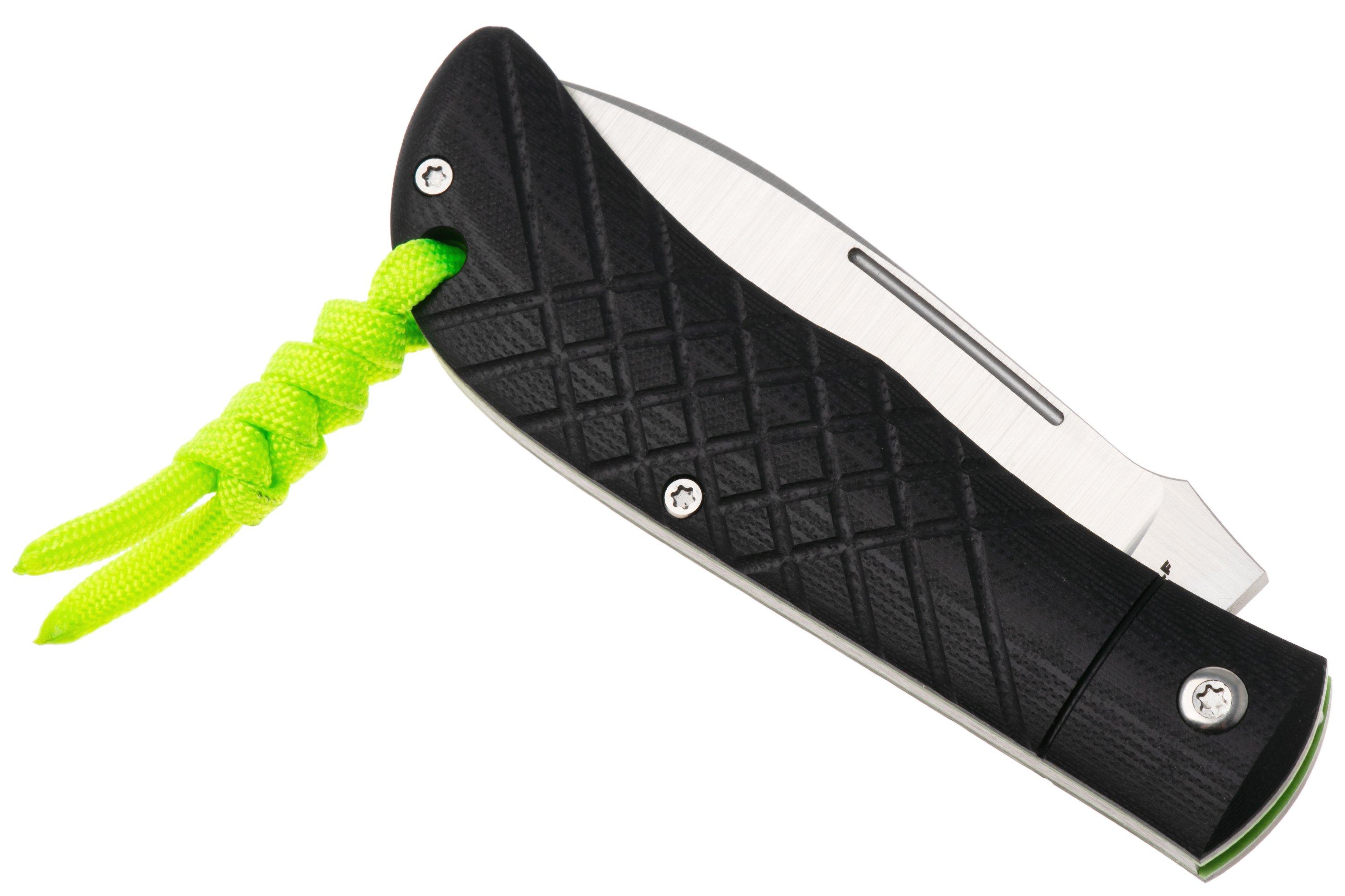Jack Wolf Timber Jack Ultralight Series TIMBE-01-G10-BLK-CH2 Black G10 ...