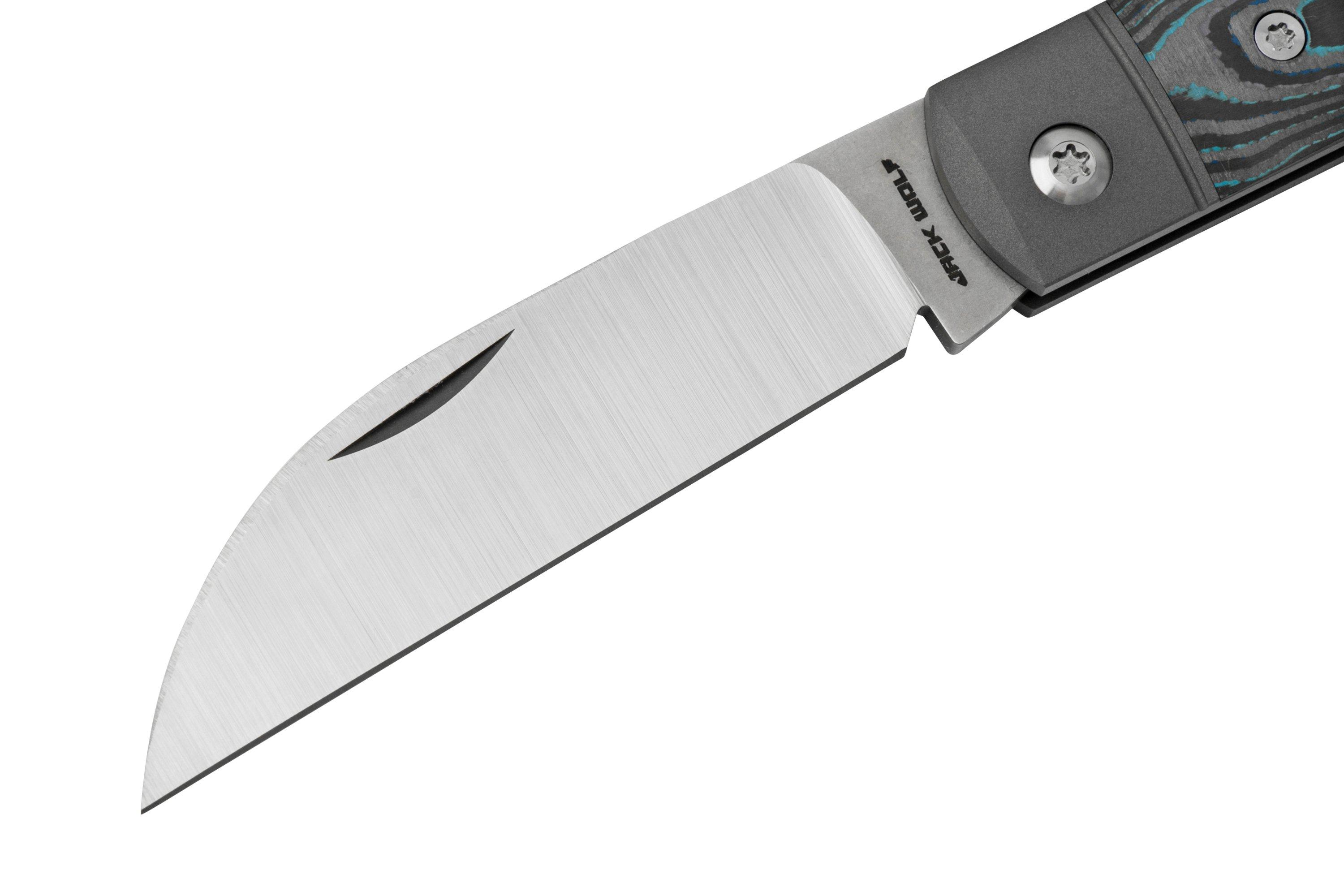 Jack Wolf Venom Jack VEN-01-CCT CamoCarbon Timascus, couteau de poche ...