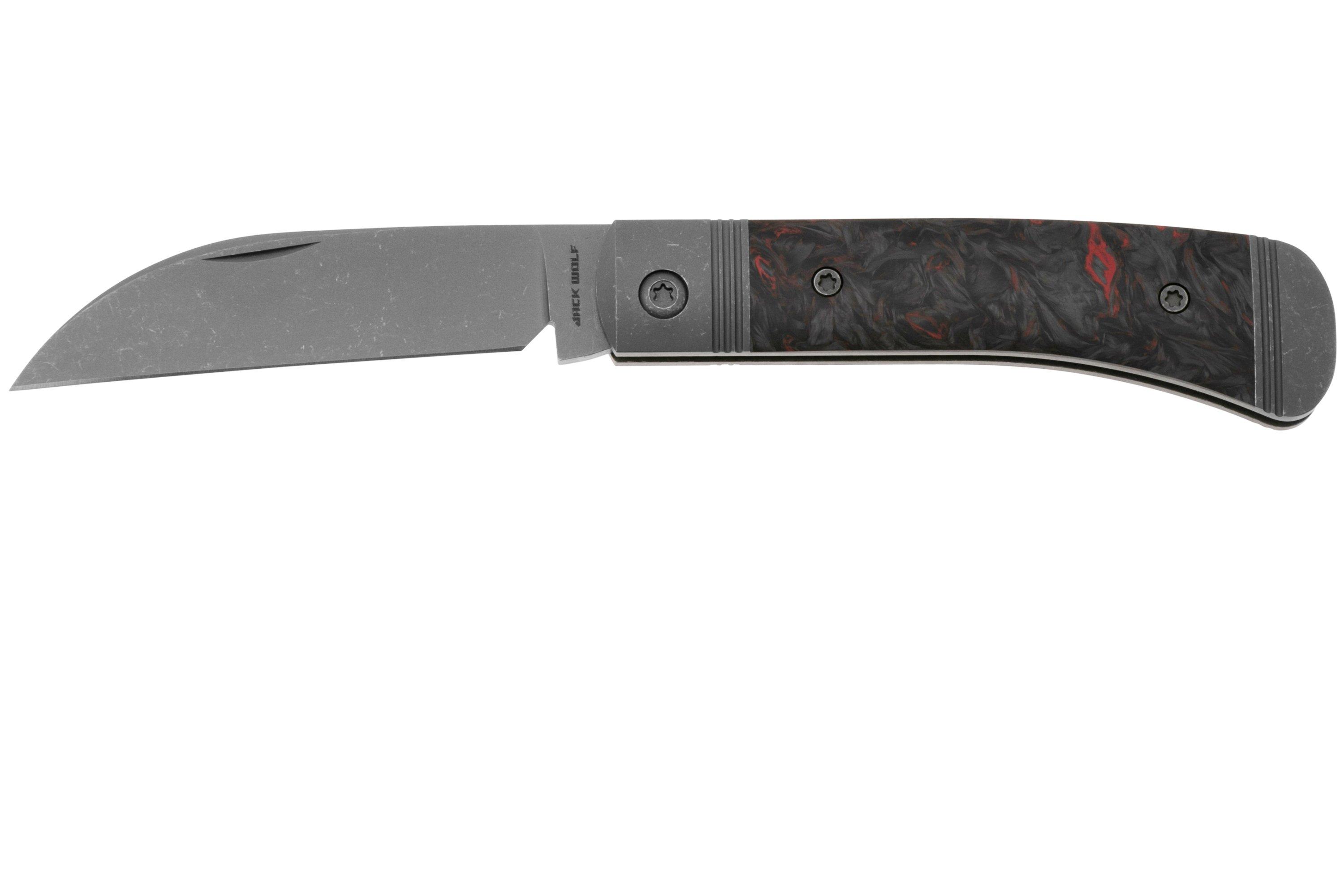 Jack Wolf Venom Jack VEN-FCD-MRBT Blasted S90V, Fat Carbon Dark Matter ...