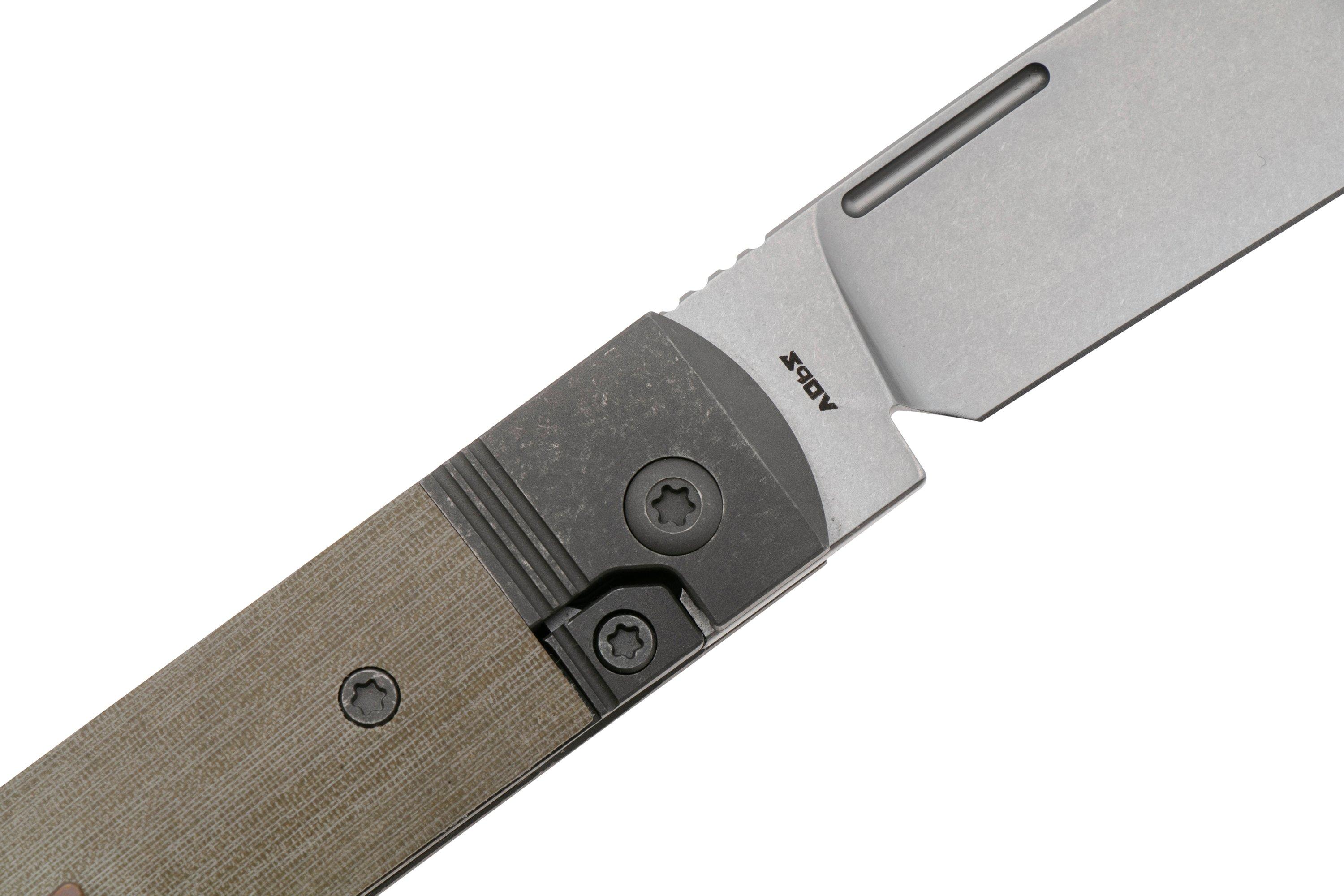 Jack Wolf Diamondback Jack DIAMO-01-LIN-MIC-GRN Green Linen Micarta ...