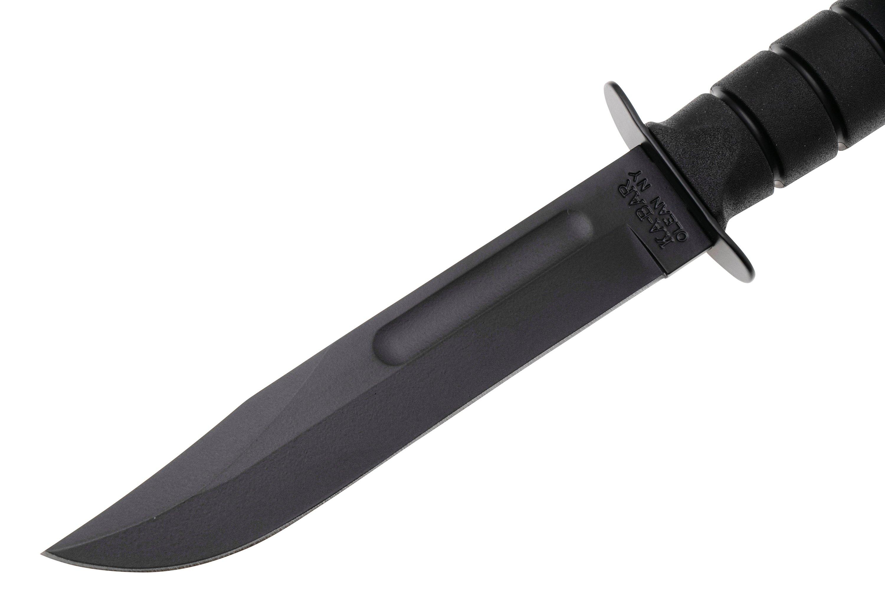 KA-BAR USMC 1213 plain edge, Kraton, fodero kydex | Fare acquisti ...