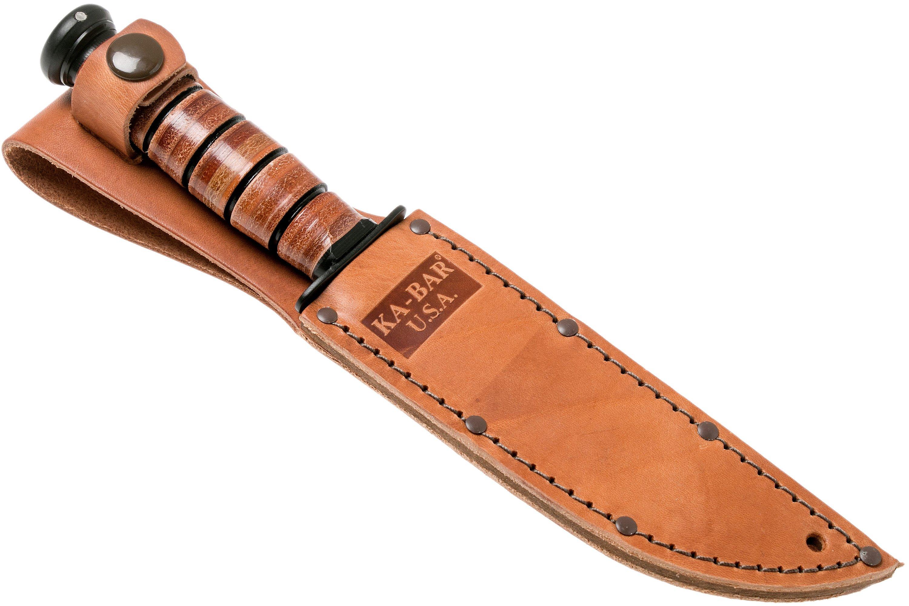 KA-BAR Short 1261 teils Wellenschliff, feststehendes Messer ...