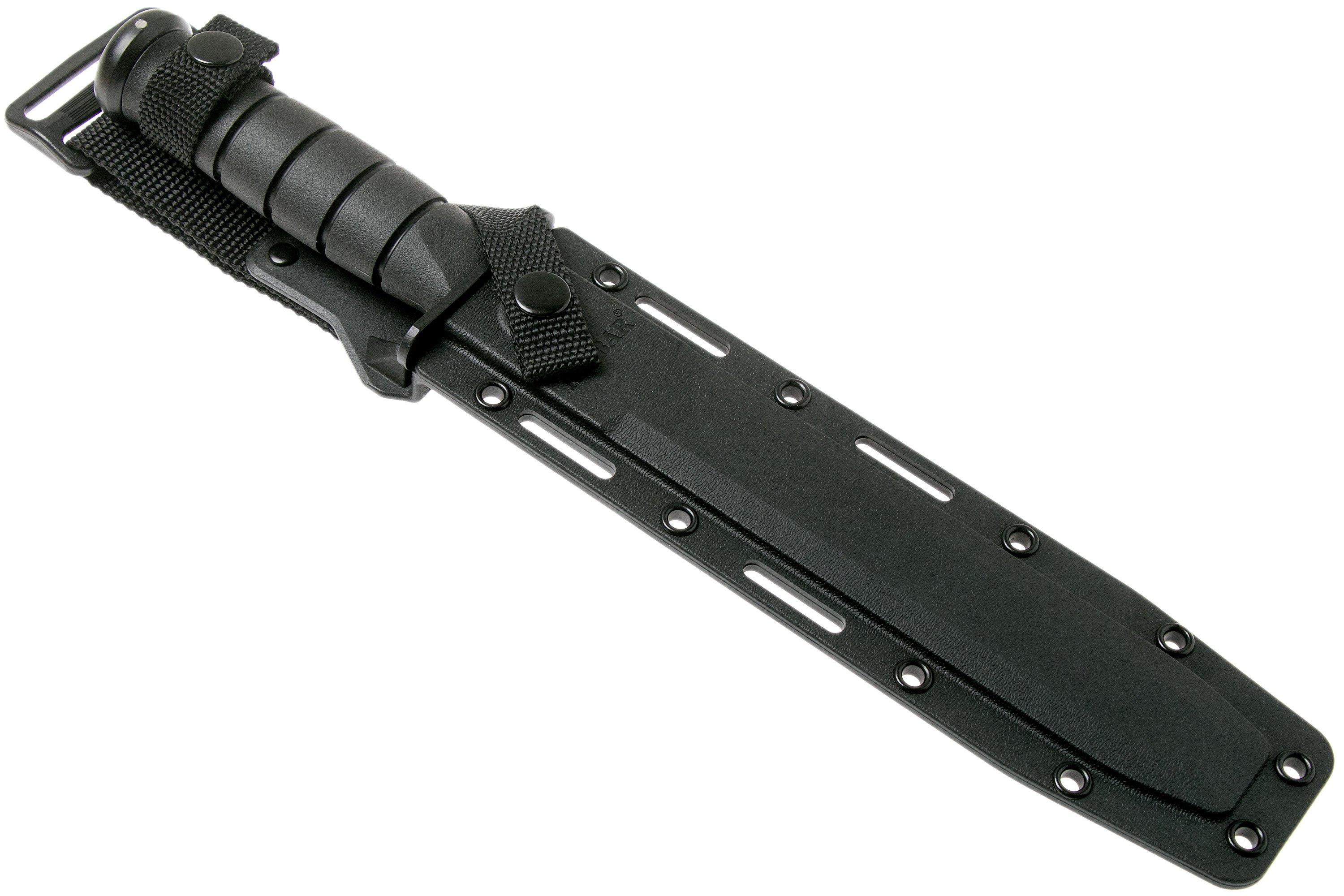 KA-BAR Modified Tanto 1266 plain edge, kydex sheath, survival knife ...