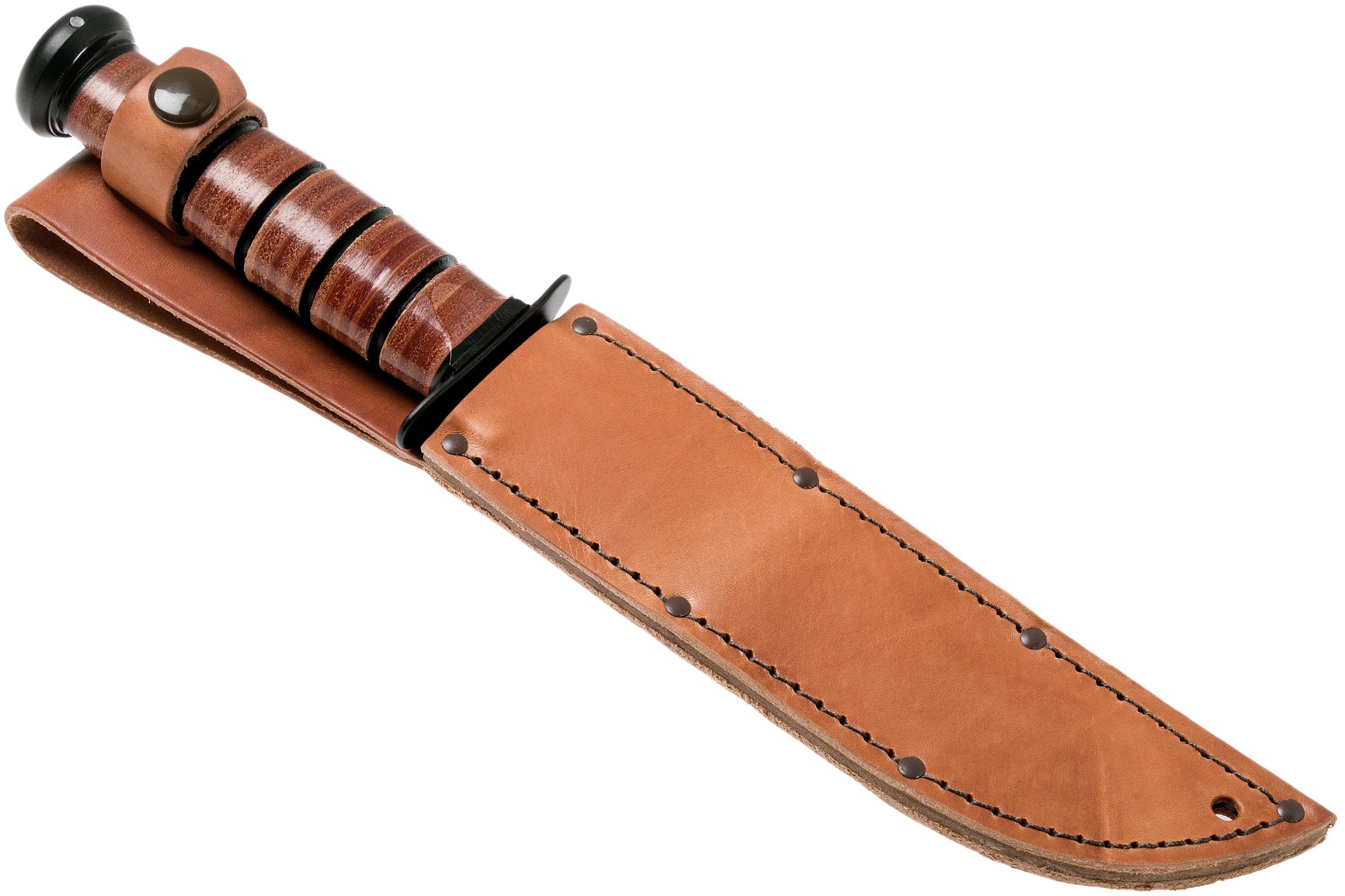 KA-BAR Single Mark 1320 plain edge, Leder, Lederscheide | Günstiger ...