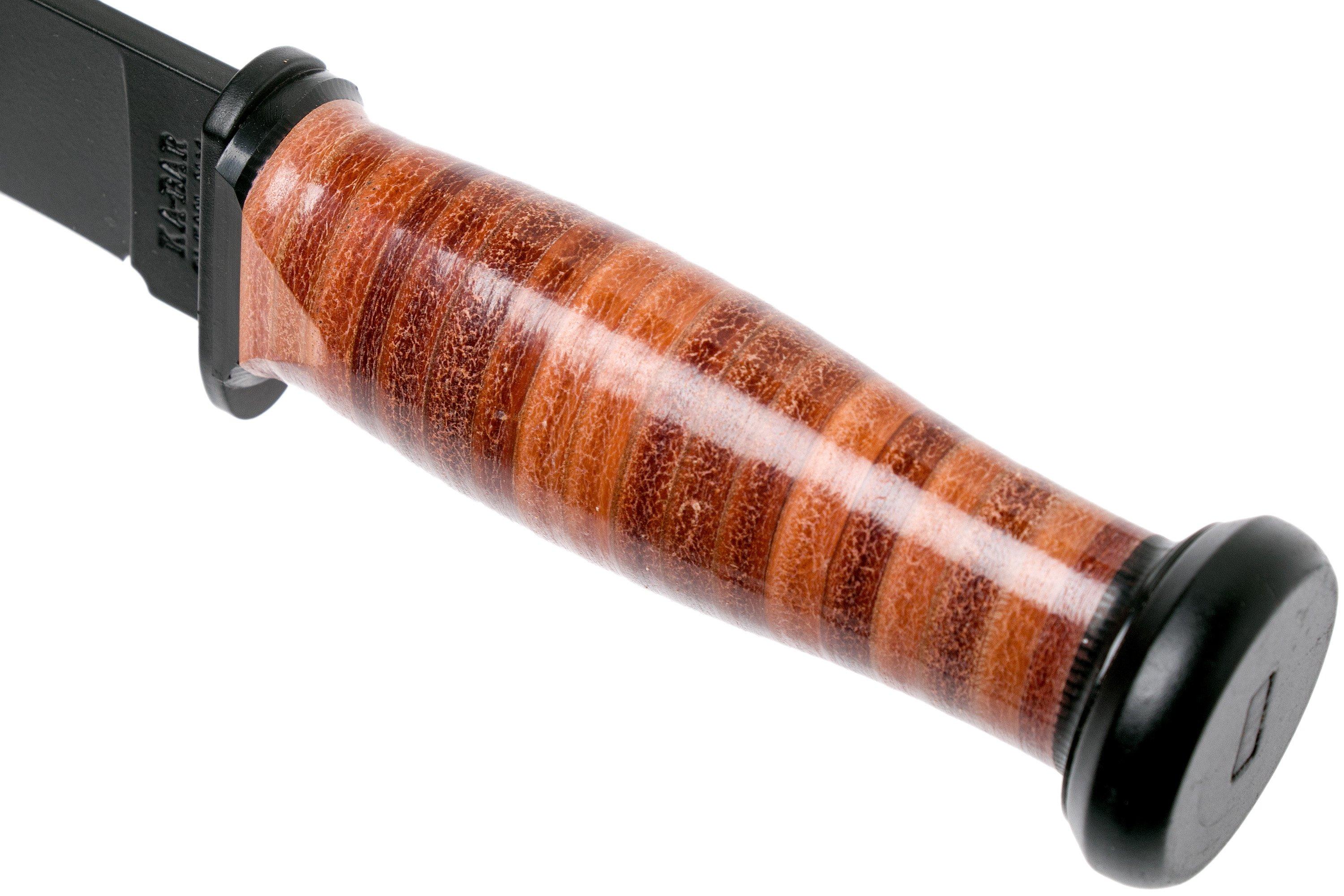 KA-BAR Mark I USN 2225 Leather fixed knife | Advantageously shopping at ...