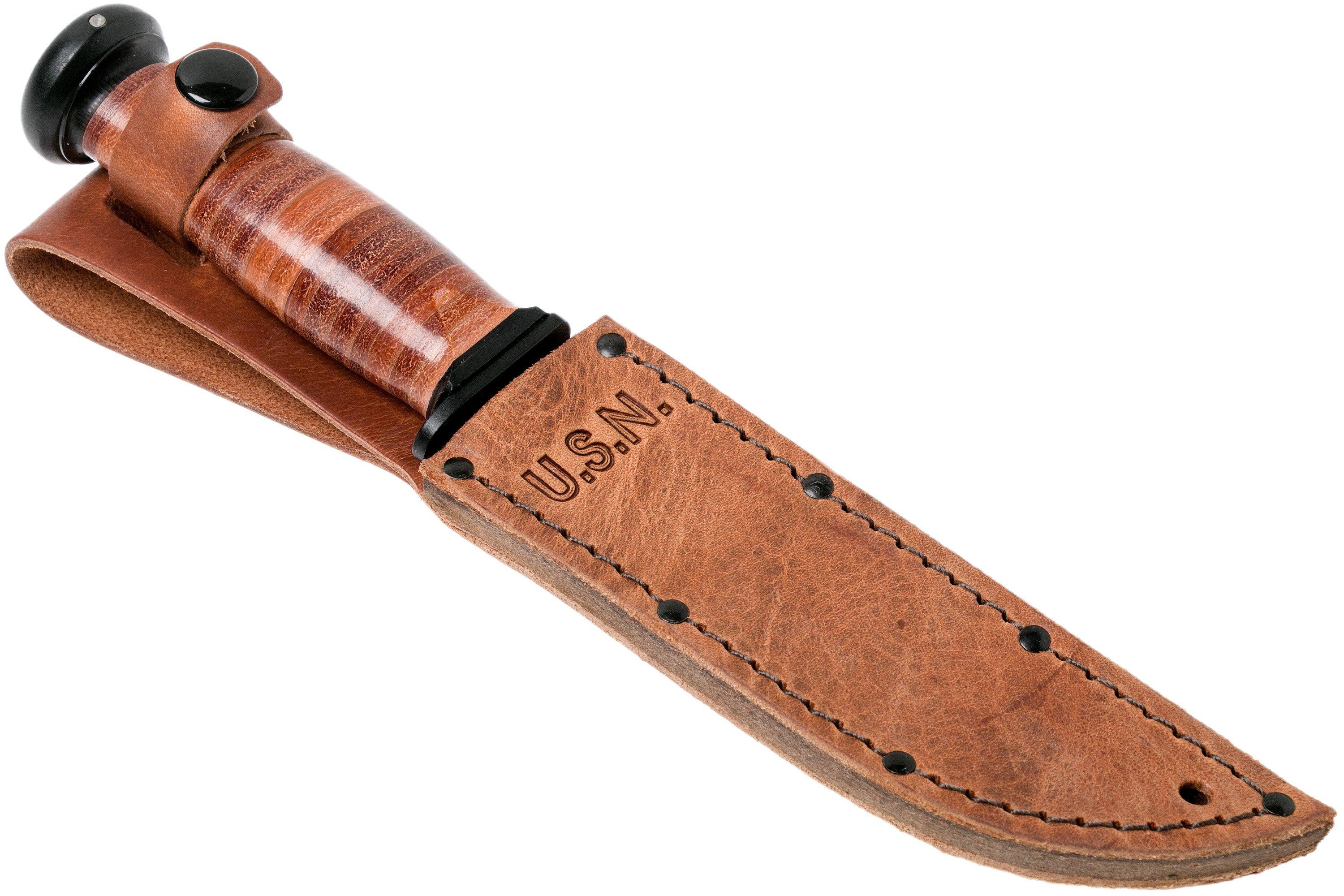 KA-BAR Mark I USN 2225 Leather vaststaand mes | Voordelig kopen bij ...