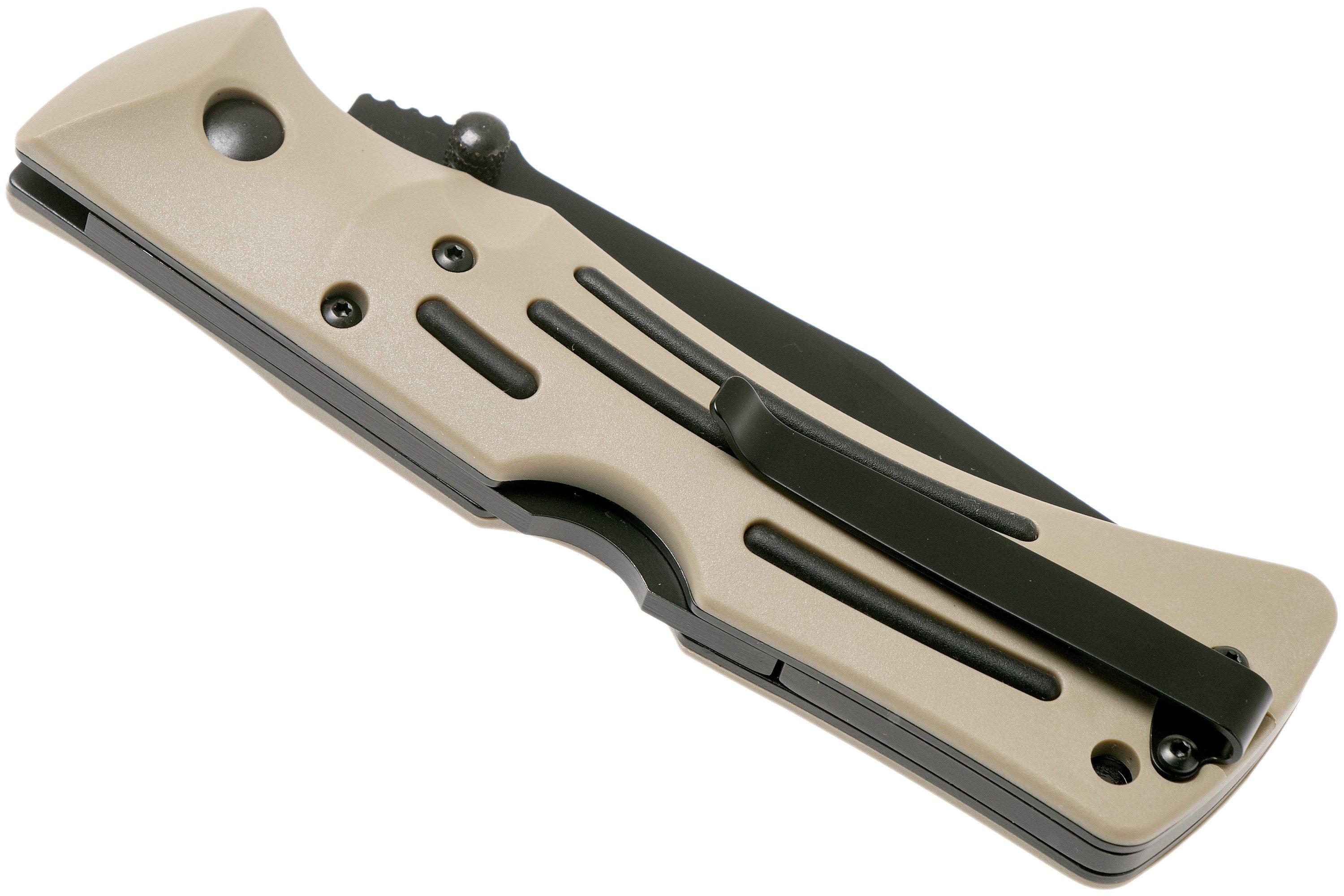 KA-BAR Mule Folder desert tan 3053 pocket knife | Advantageously ...