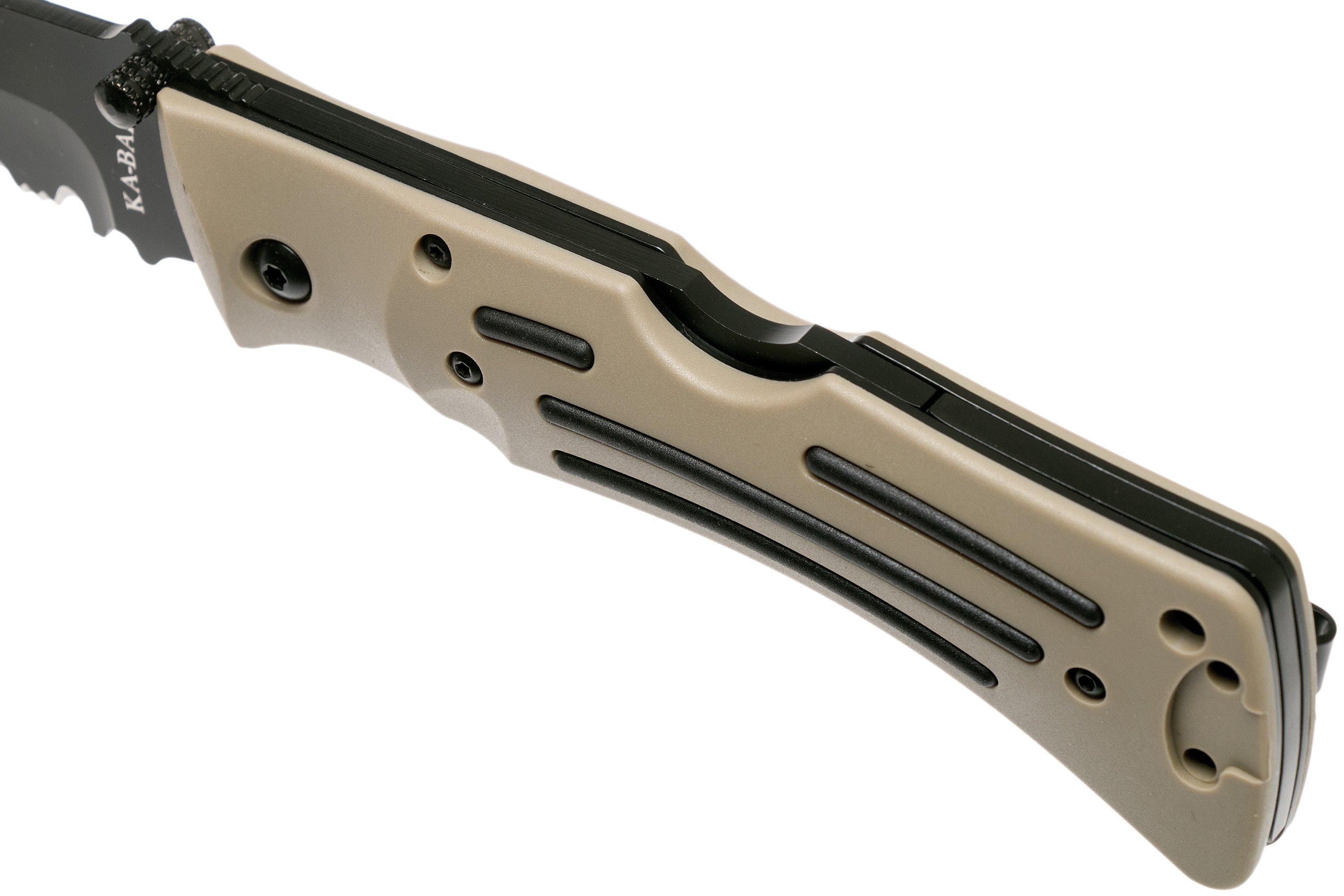 KA-BAR Mule Folder desert tan 3053 pocket knife | Advantageously ...