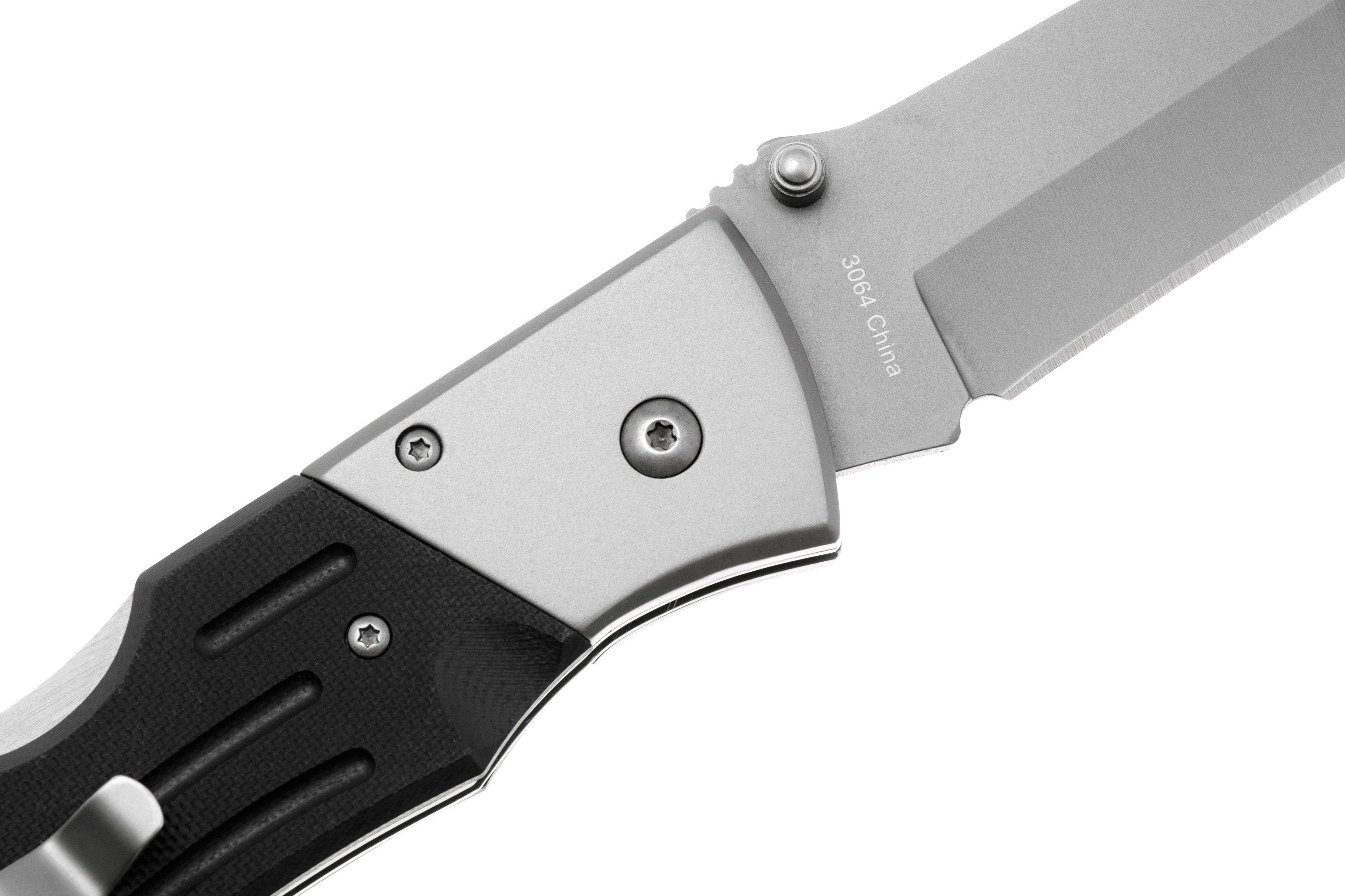 KA-BAR Mule Folder 3064 Tanto, Black G10, tactical pocket knife ...