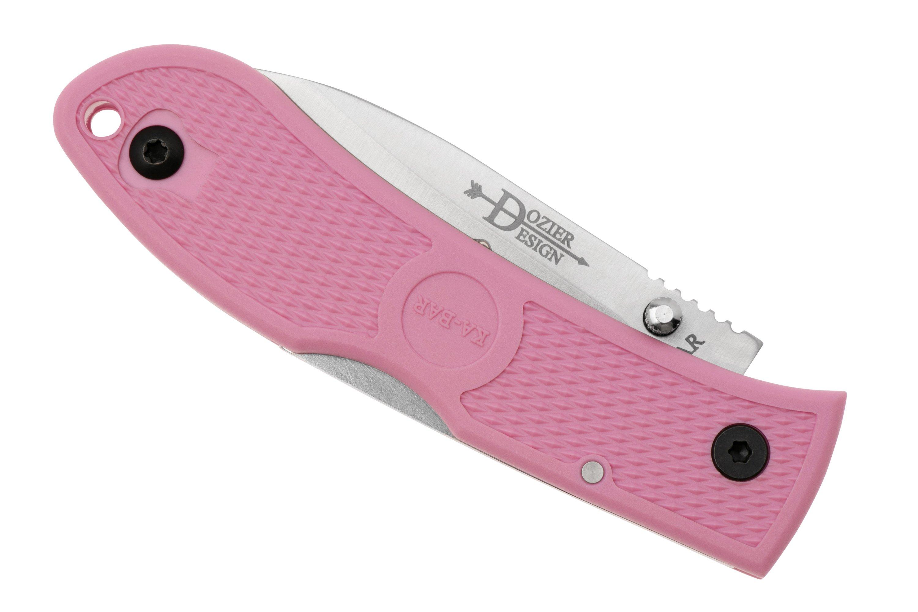 KA-BAR Dozier Folding Hunter 4062PK Pink, pocket knife | Advantageously ...