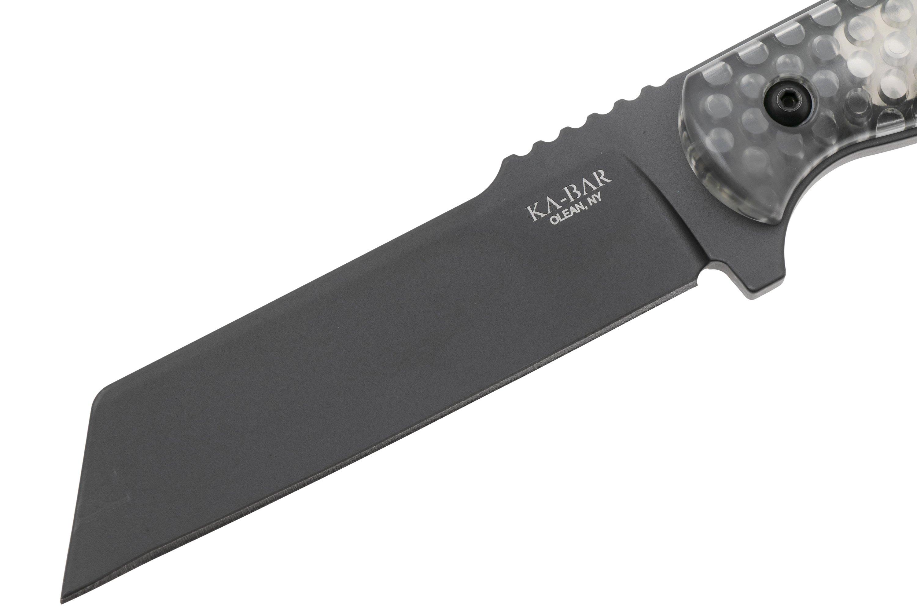 KA-BAR Cool Name 7701, Black 1095 Cro-Van Sheepsfoot, Transparent ...