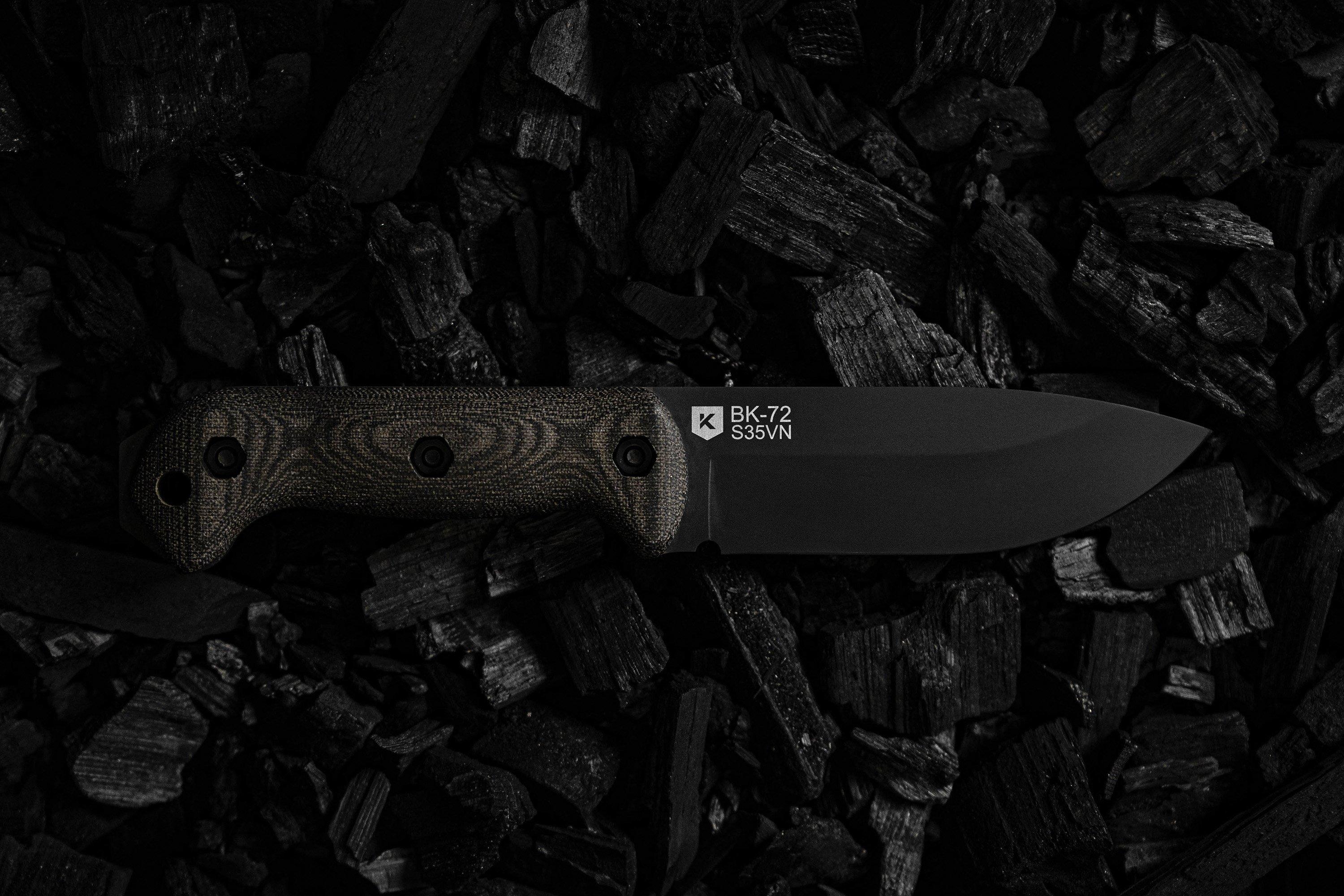 KA-BAR Becker BK72 Black DLC CPM S35VN Knivesandtools Exclusive, survival knife | Advantageously ...