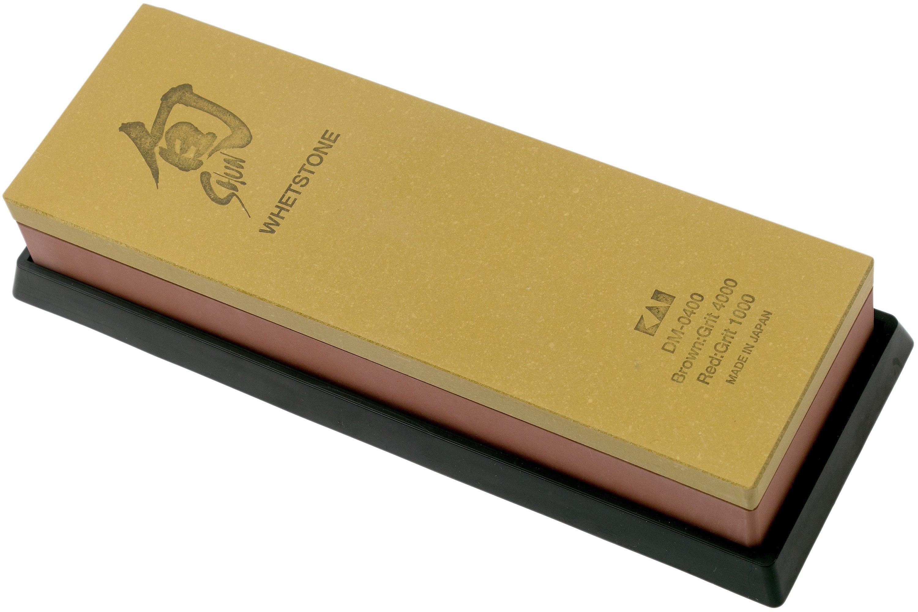 Kai Shun DM-0400 combination sharpening stone, grain 1000/4000 ...