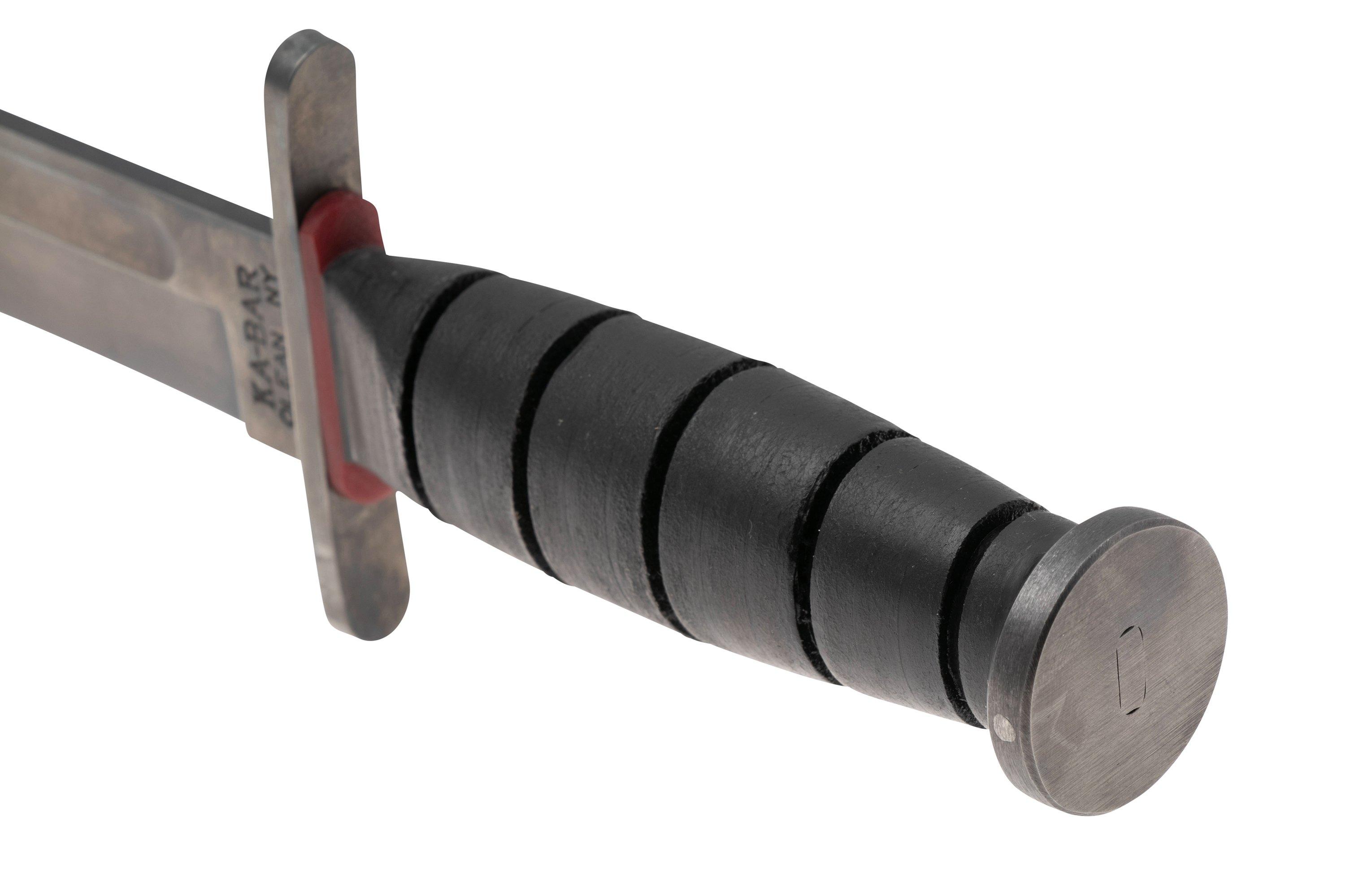 KA-BAR State & Union Dogshead Red Spacer SU6417DH, Gun Blued 1095CV ...