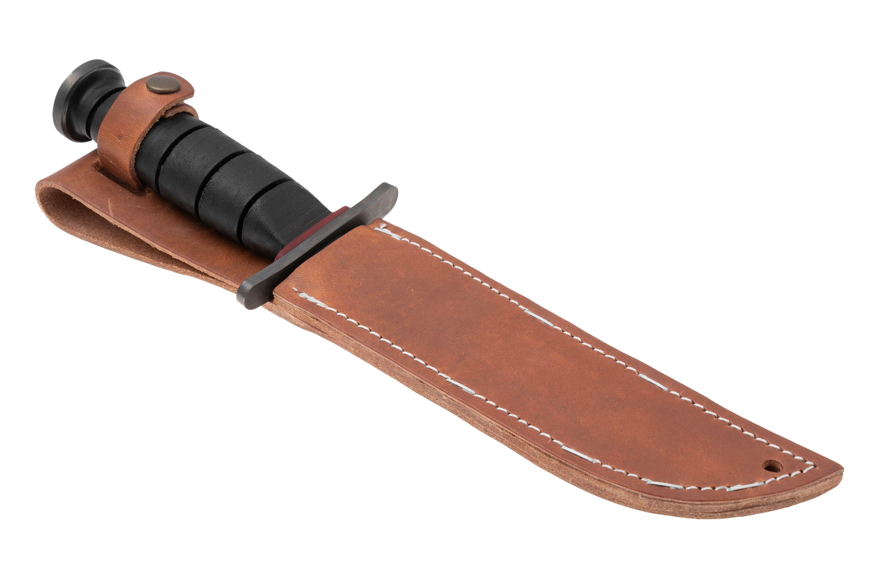 KA-BAR State & Union Dogshead Red Spacer SU6417DH, Gun Blued 1095CV ...