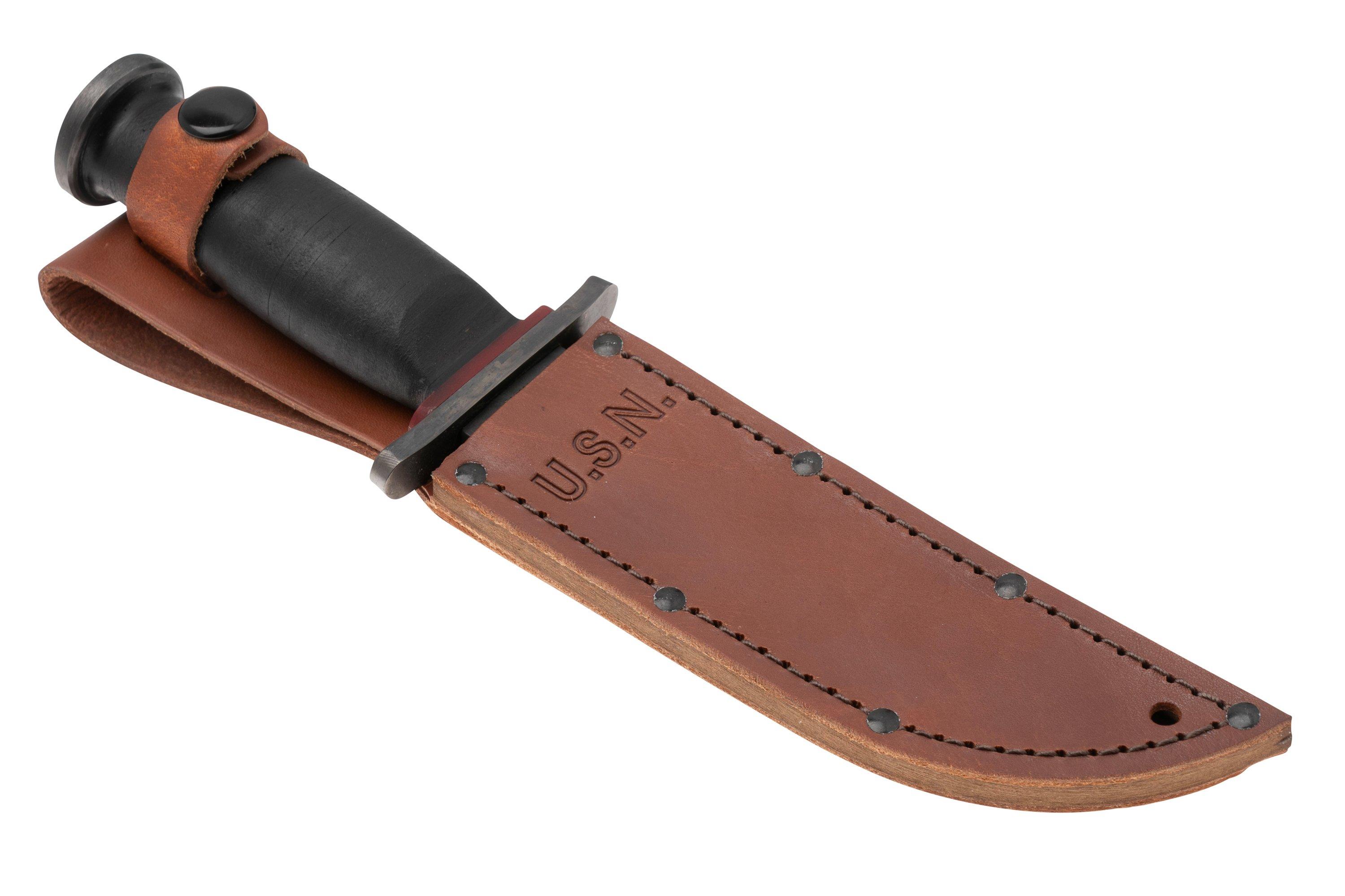 KA-BAR State & Union Mark I Red Spacer USN SU6425MK, Gun Blued 1095CV ...