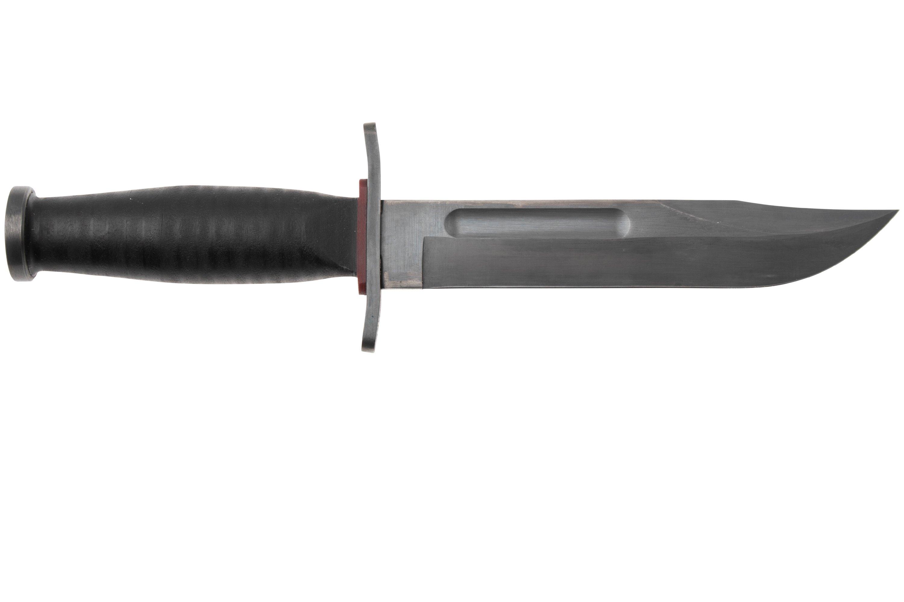 KA-BAR State & Union USN Red Spacer SU6425, Gun Blued 1095CV, Stacked ...