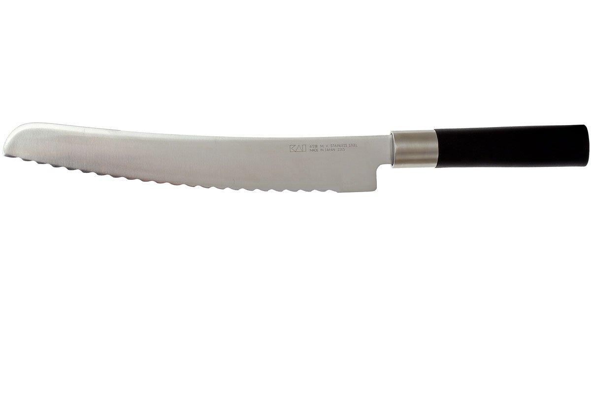 Kai Wasabi Black bread knife 23cm 6723B | Advantageously shopping at ...