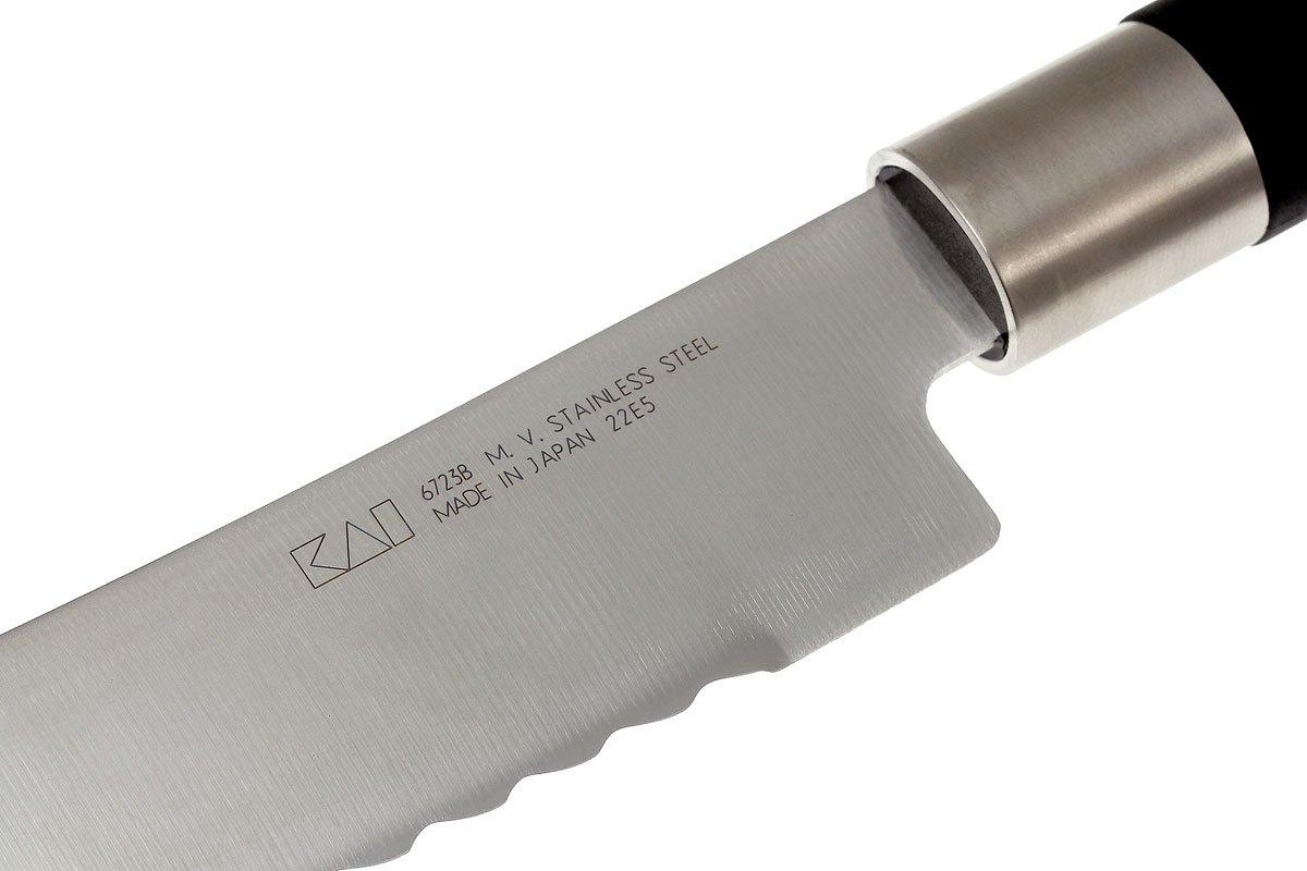 Kai Wasabi Black bread knife 23cm 6723B | Advantageously shopping at ...