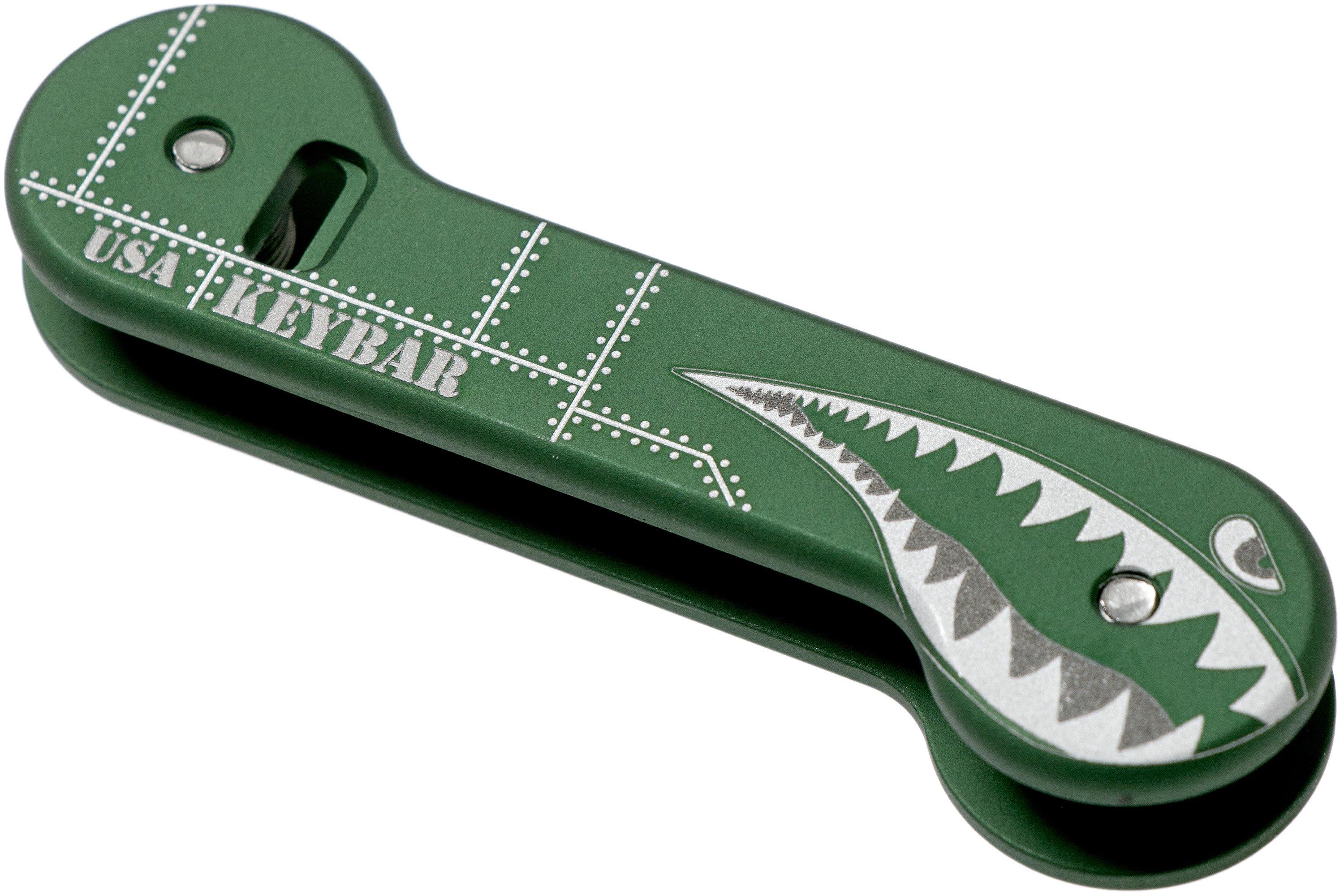 KeyBar Aluminum Green Bomber | Advantageously shopping at Knivesandtools.ie