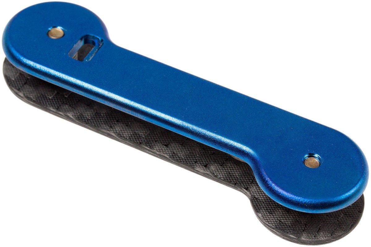 KeyBar Treated Titanium Blue/Carbonfiber key-tool | Advantageously ...