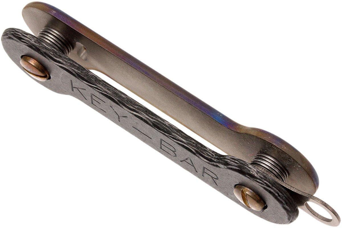 KeyBar Treated Titanium Driftwood/Carbonfiber key-tool | Advantageously ...