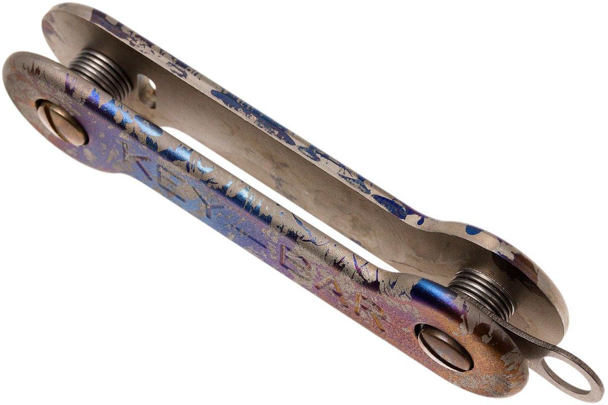 KeyBar Treated Titanium Splatter/Carbonfiber key-tool | Advantageously ...