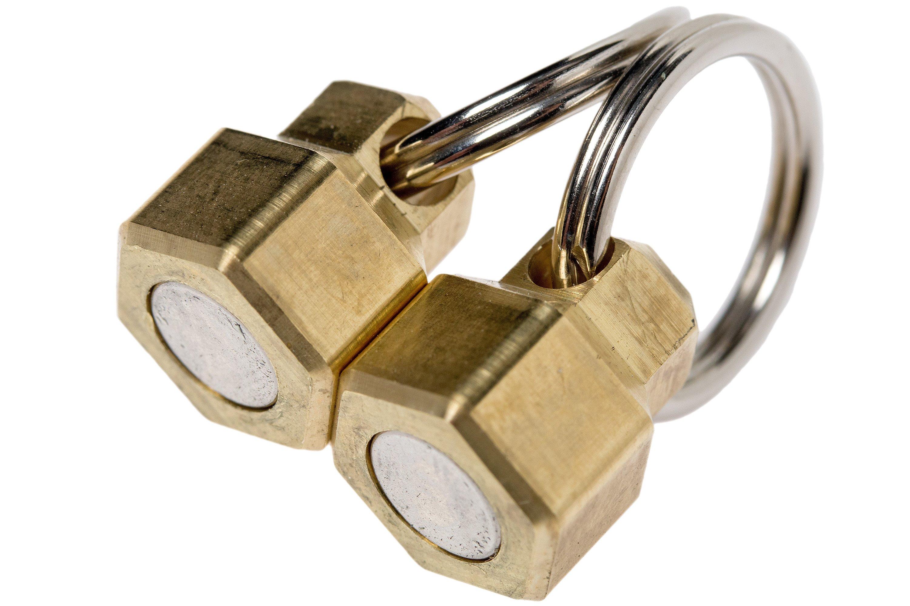 KeyBar Brass MagNut magnetic quick clasp | Advantageously shopping at ...